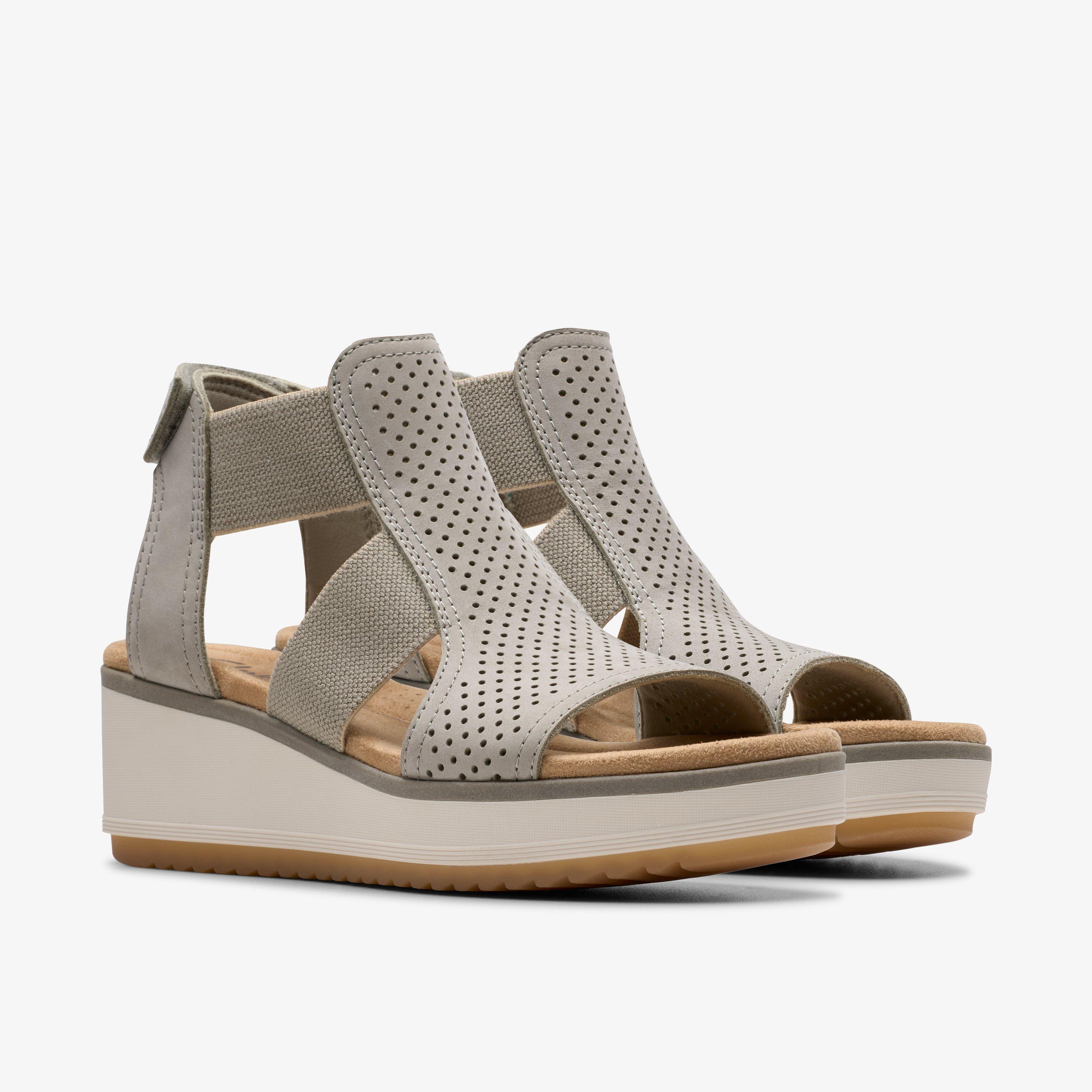 Womens Wrenly Tide Stone Nubuck Wedges | Clarks EU
