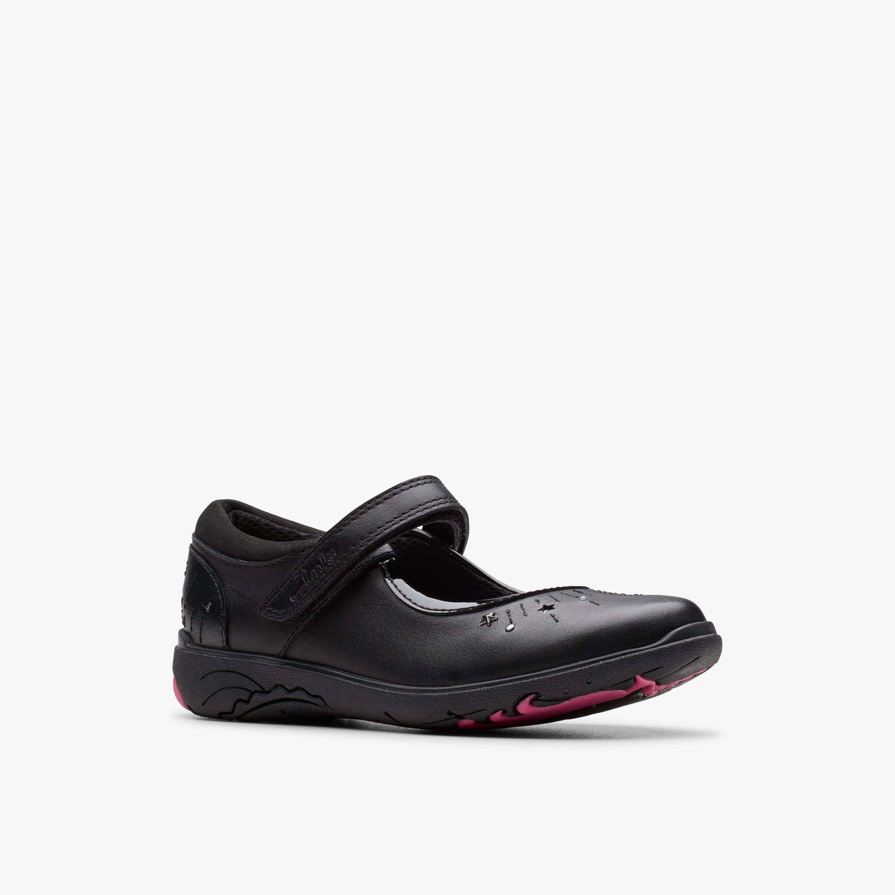 Girls Relda Wish Kid Black Leather Mary Jane | Clarks
