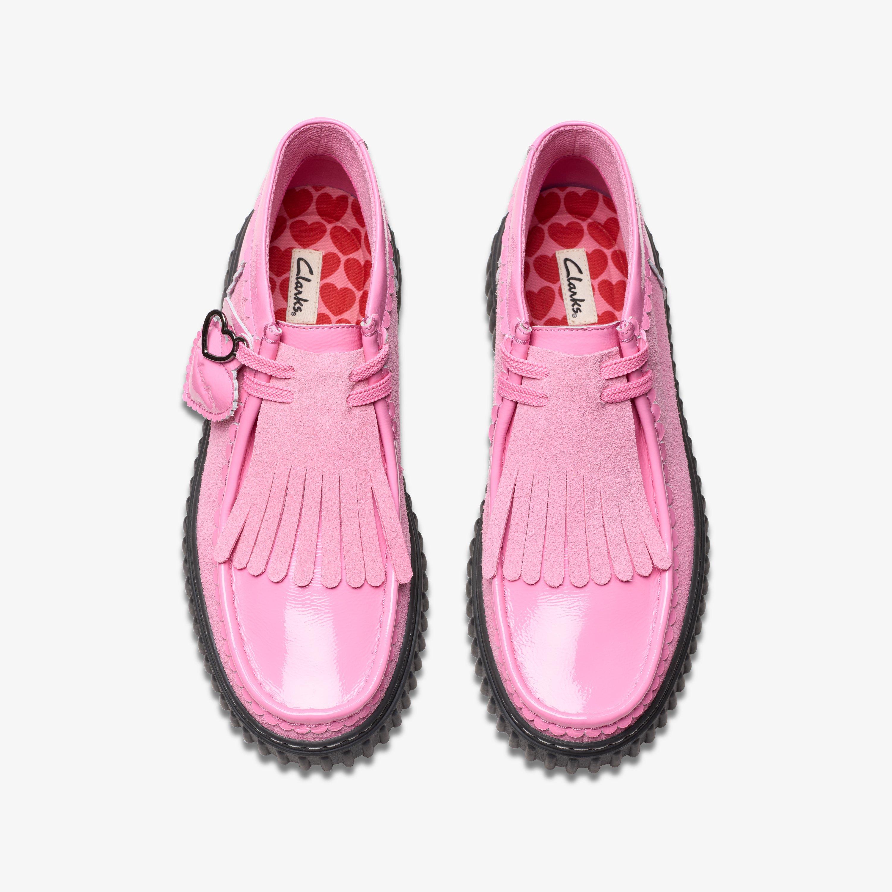 Mens Torhill Heart Pink Combination Ankle Boots | Clarks