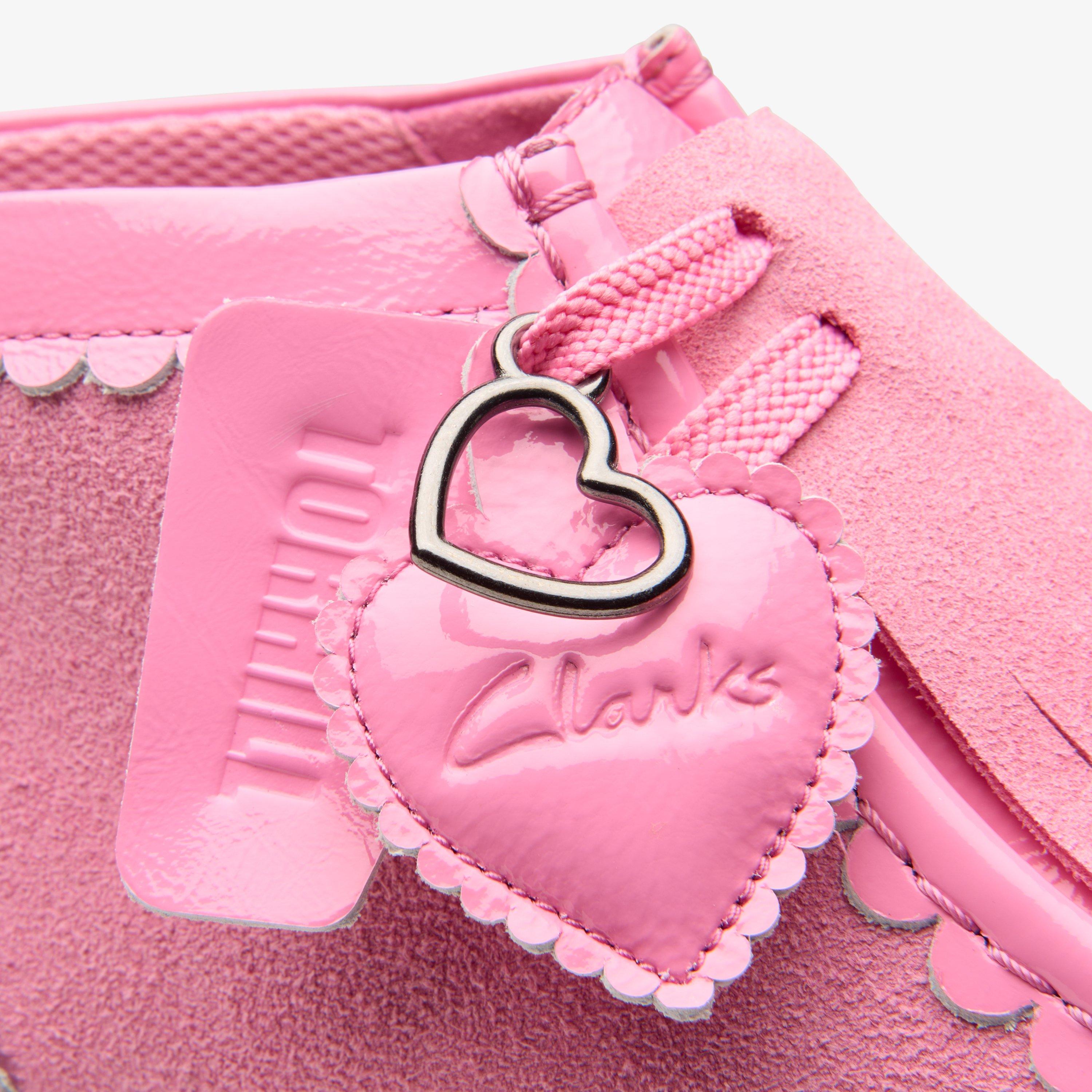 Mens Torhill Heart Pink Combination Ankle Boots | Clarks