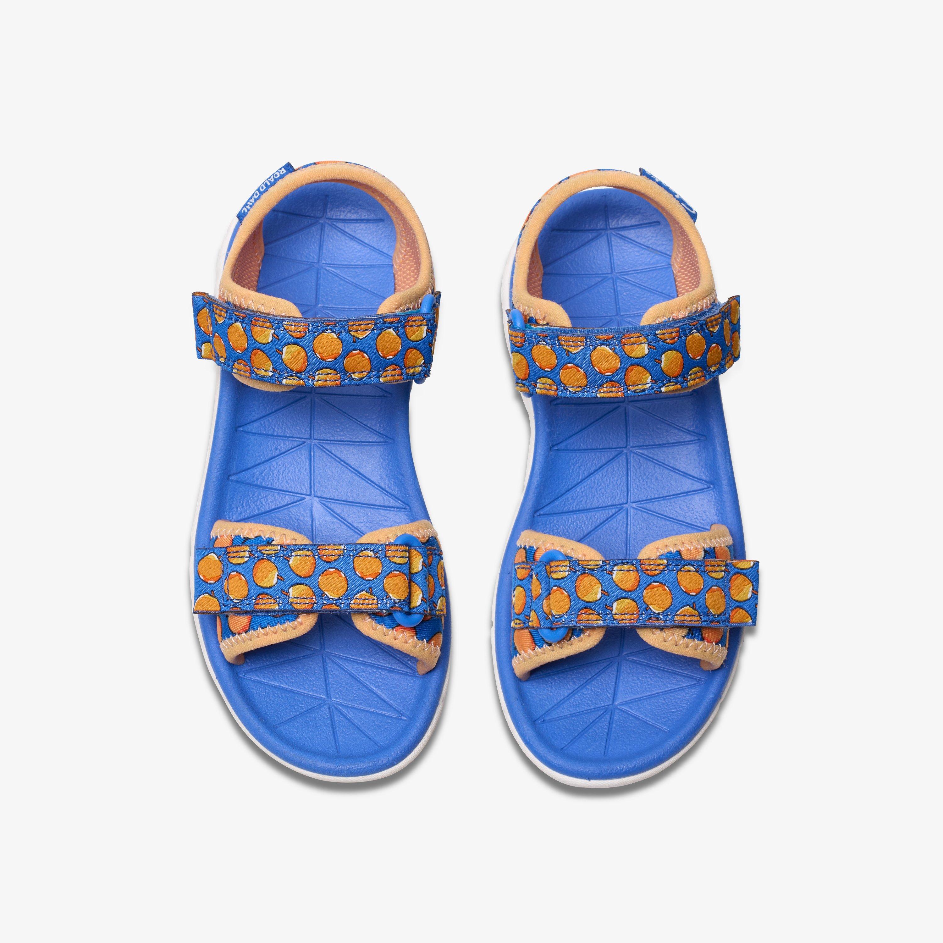 Kids Surfing Air Blue Flat Sandals | Clarks US