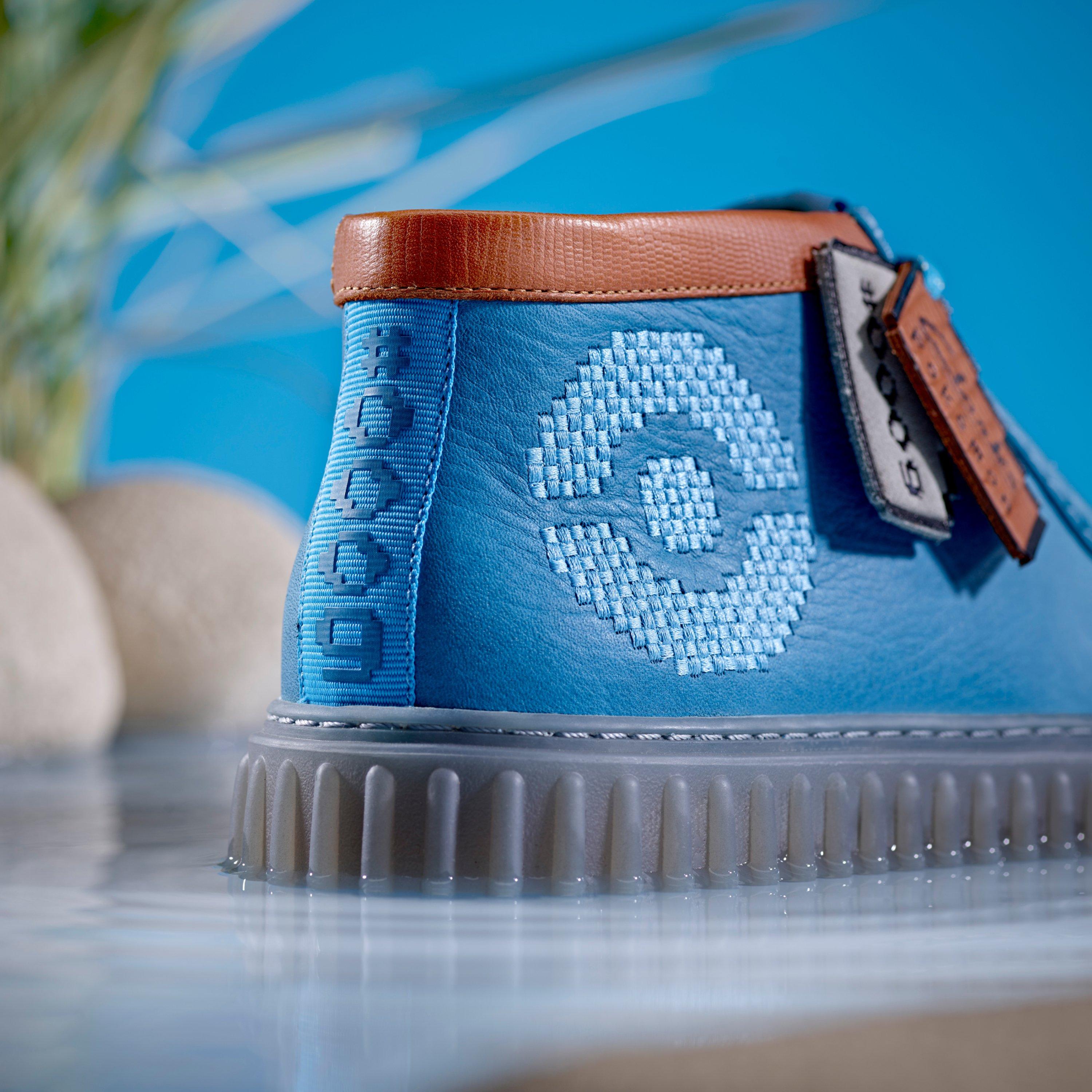 Mens Torhill Explore Blue Leather Ankle Torhill Boots | Clarks