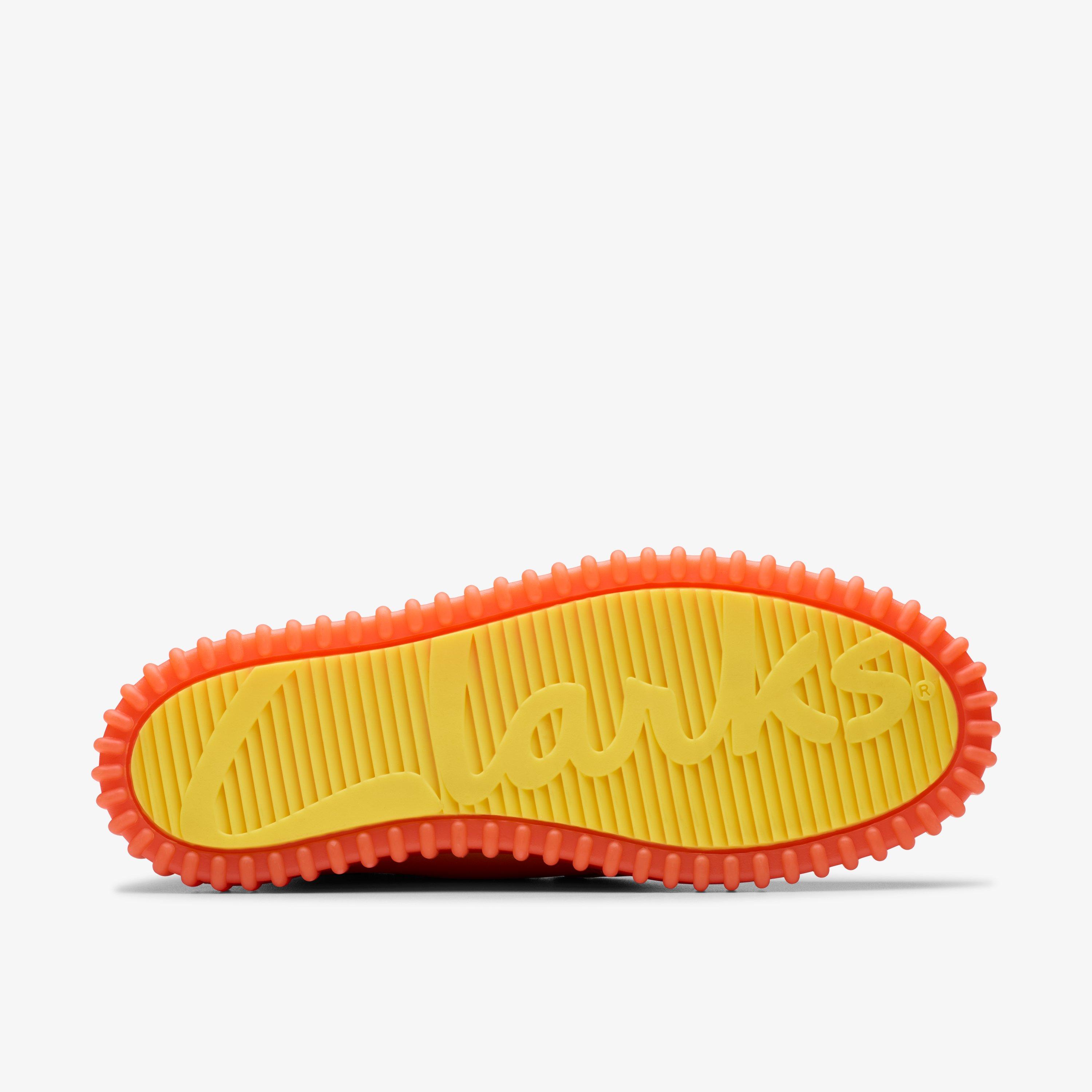 Mens Pokémon x Clarks Torhill Explore Orange Leather Ankle Boots | Clarks