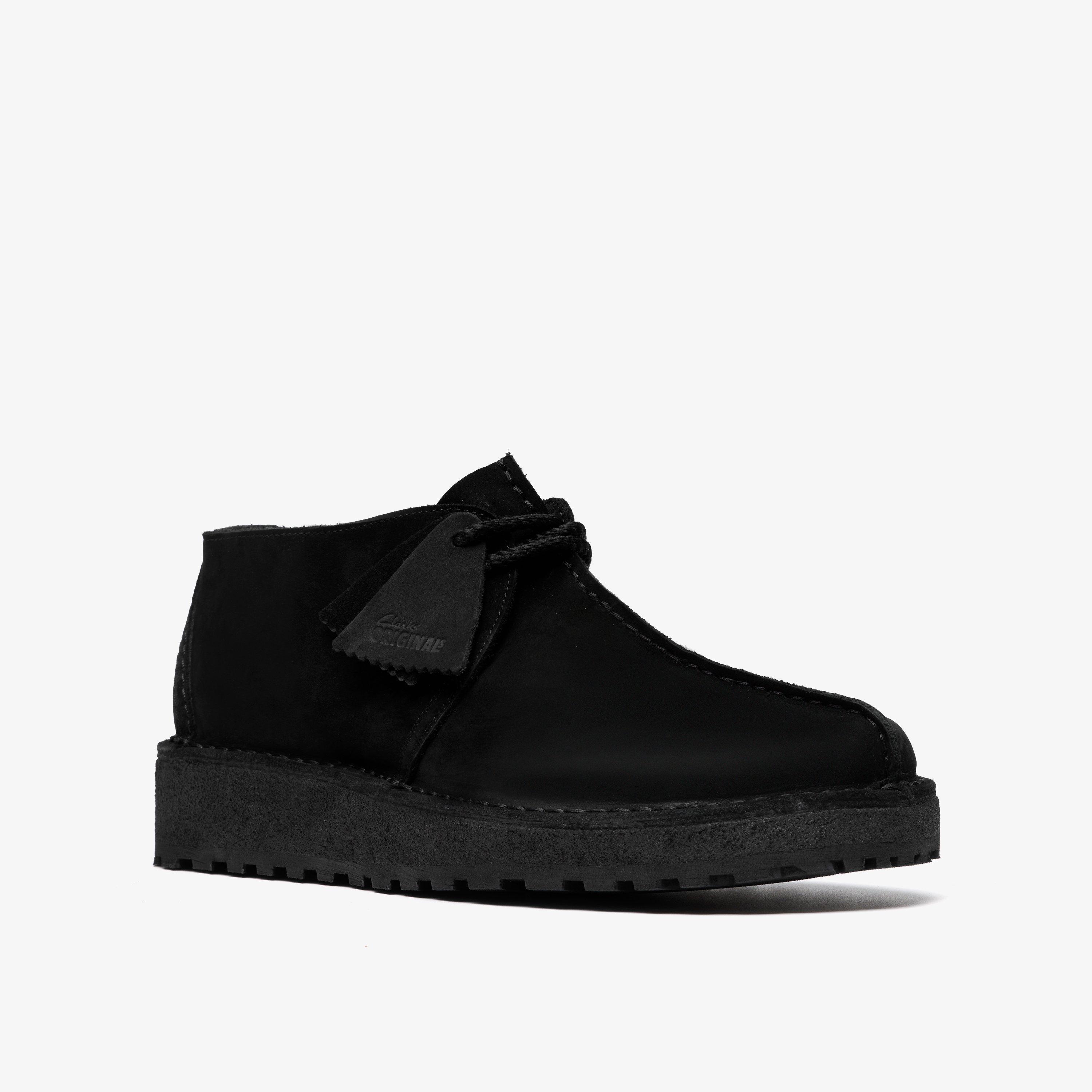 Mens Trek Scout Black Nubuck Shoes | Clarks