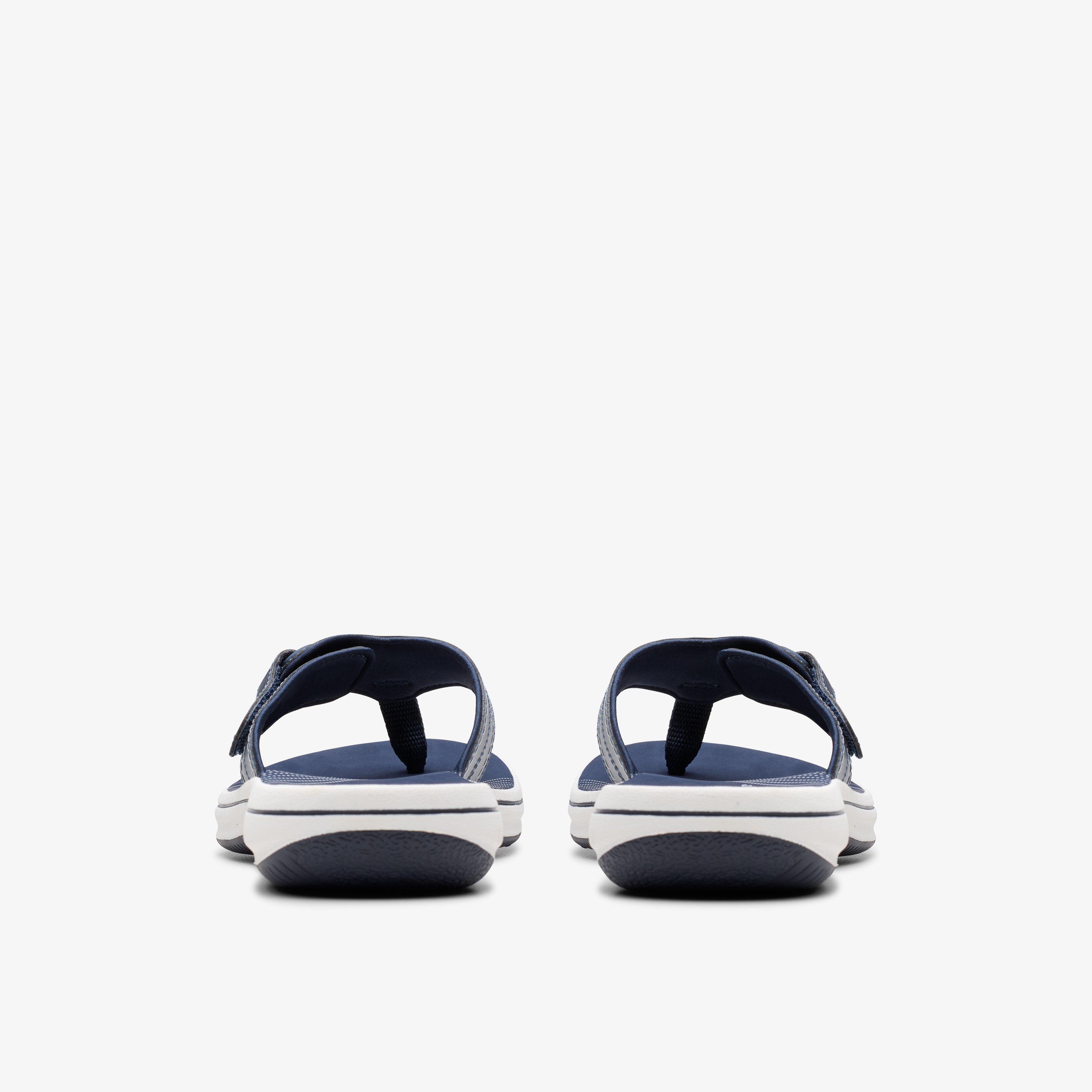 Womens Brinkley Reyna Navy Flat Sandals, Flip Flops Sandals | Clarks UK