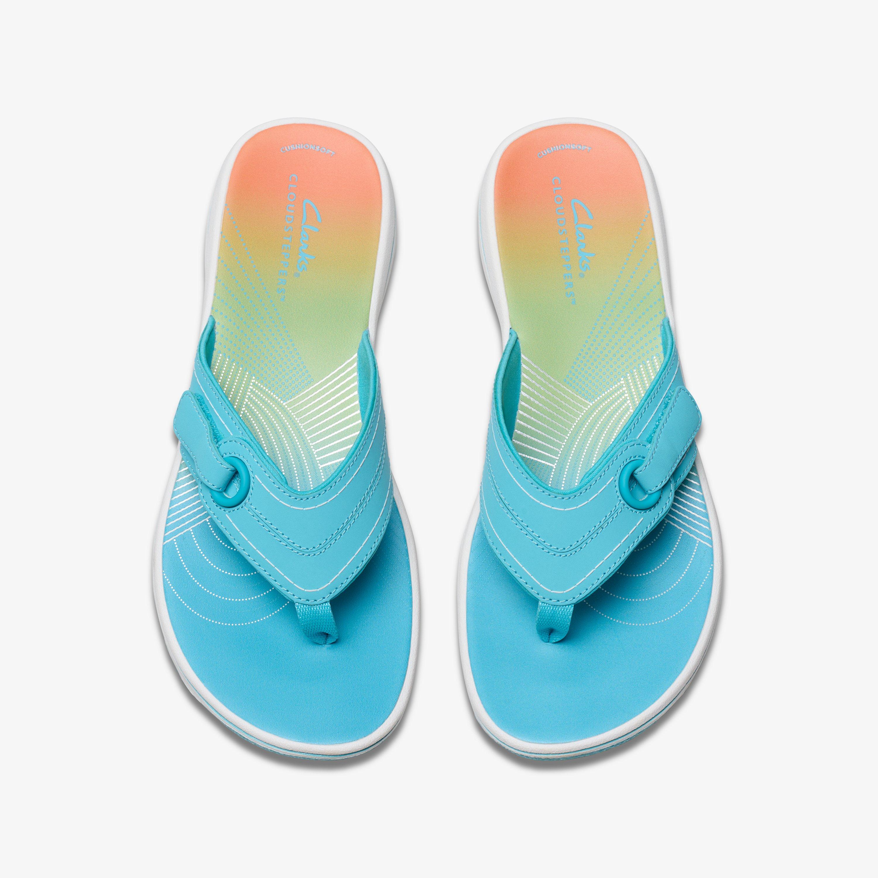 Womens Brinkley Reyna Turquoise Ombre Flip Flop | Clarks