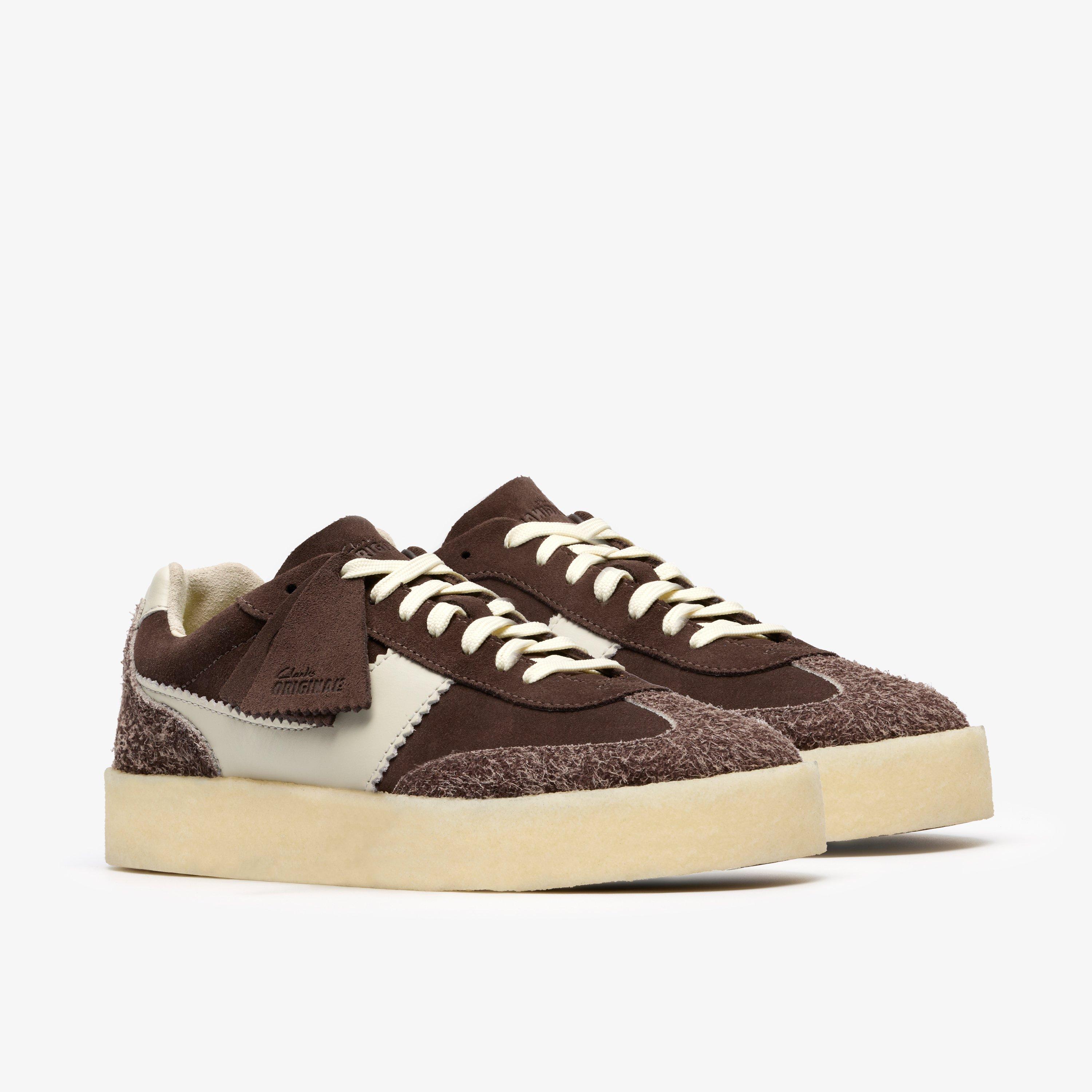 Mens Tor 80 Brown Combination Lace Up Trainers | Clarks
