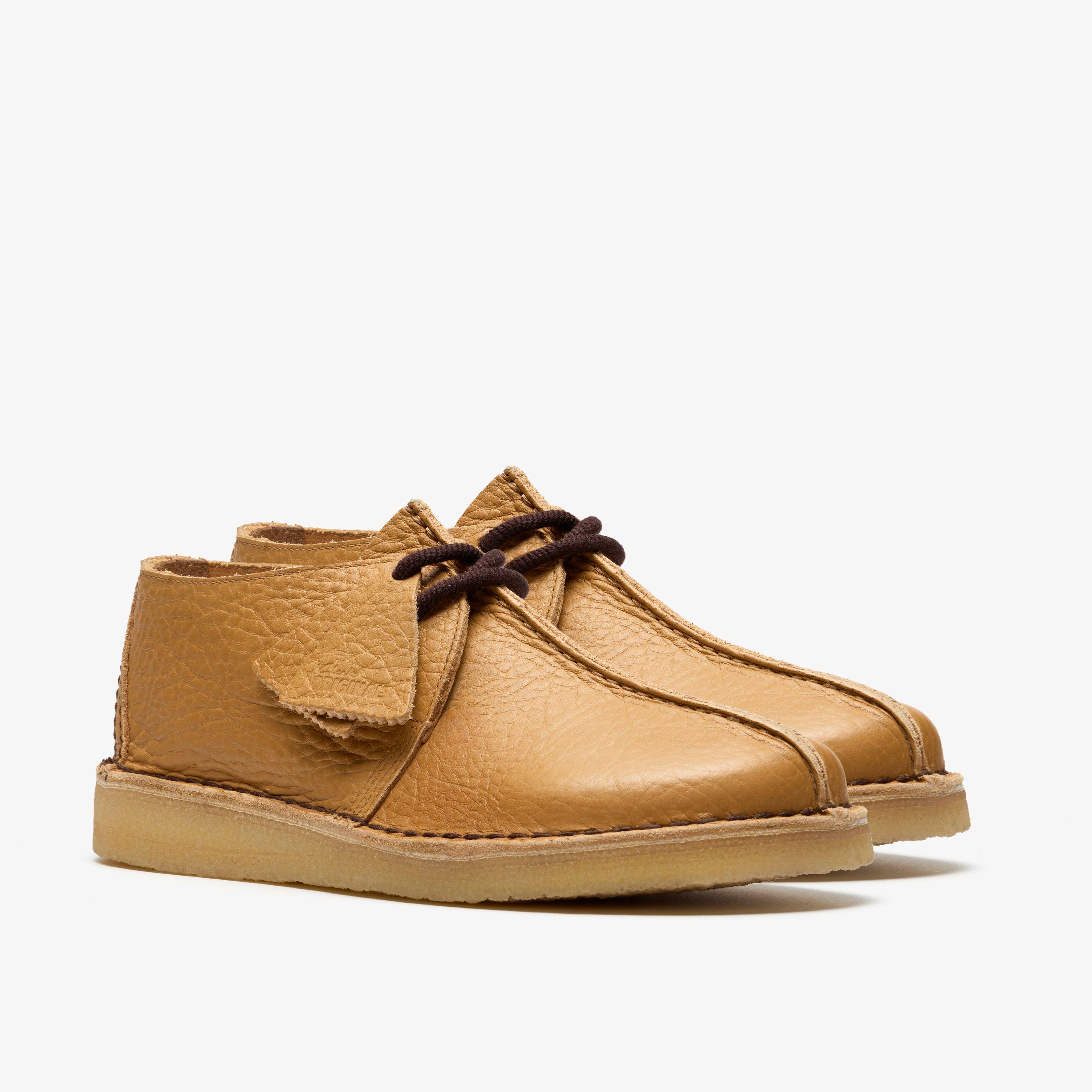 Chaussures en cuir cari Desert Trek pour homme | Clarks