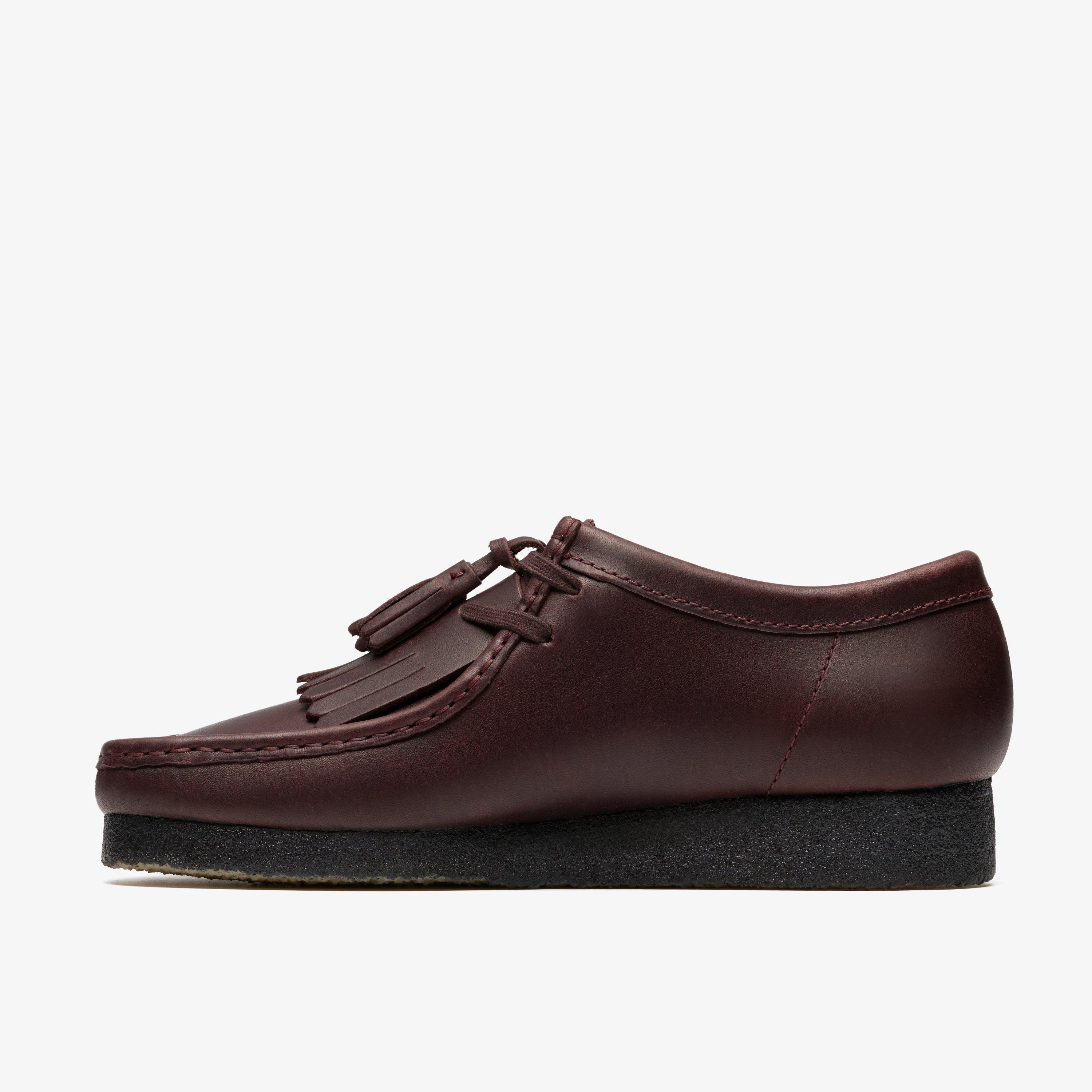 Wallabées en cuir raisin violet pour hommes | Clarks