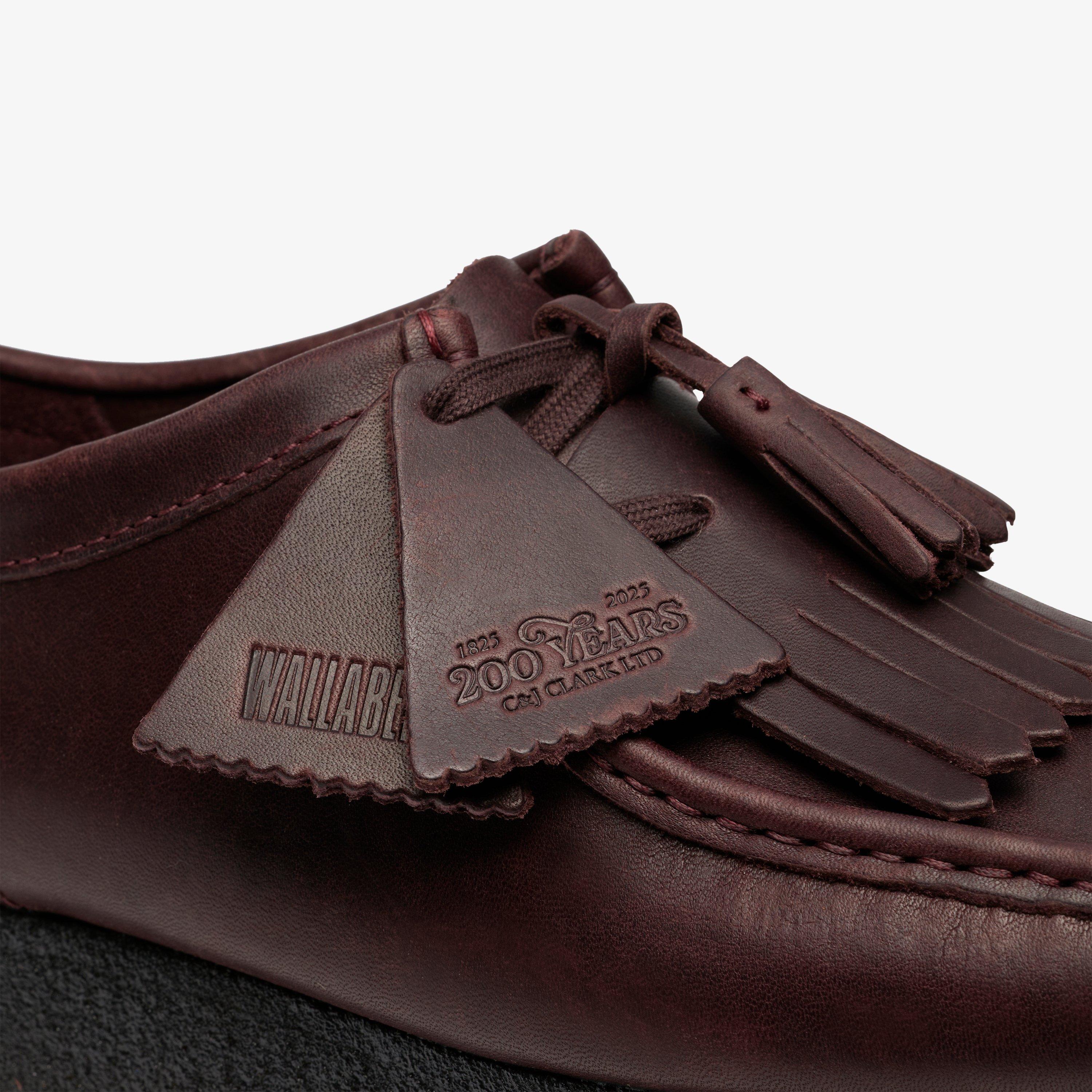 Wallabées en cuir raisin violet pour hommes | Clarks