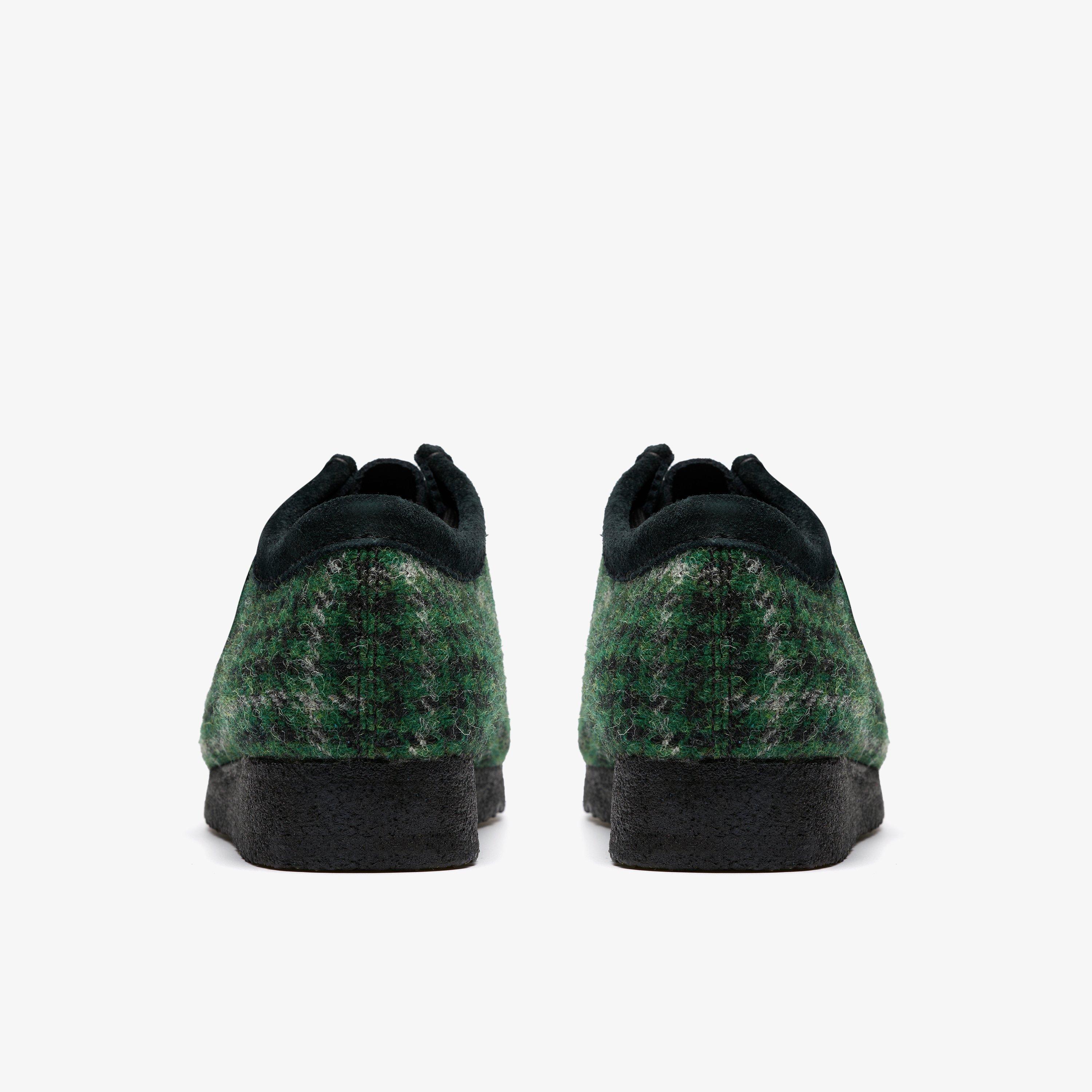 Mens Green Tweed Wallabees | Clarks