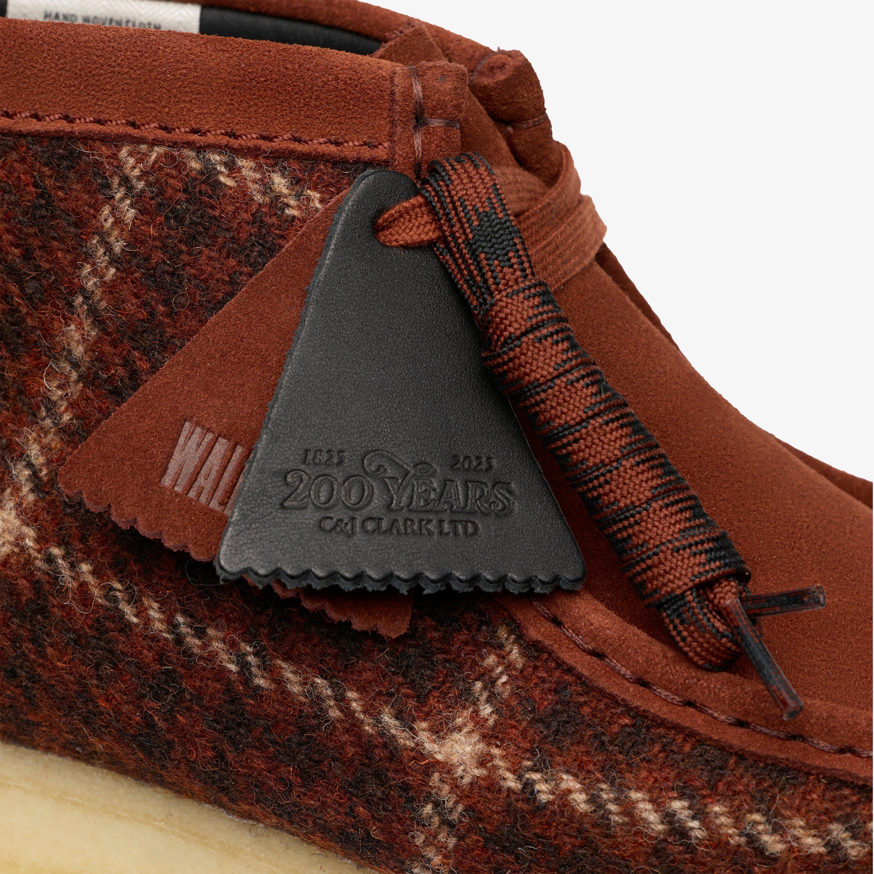 Bottes Wallabee pour hommes Combinaison Tweed Rouille Bottes Wallabee ...
