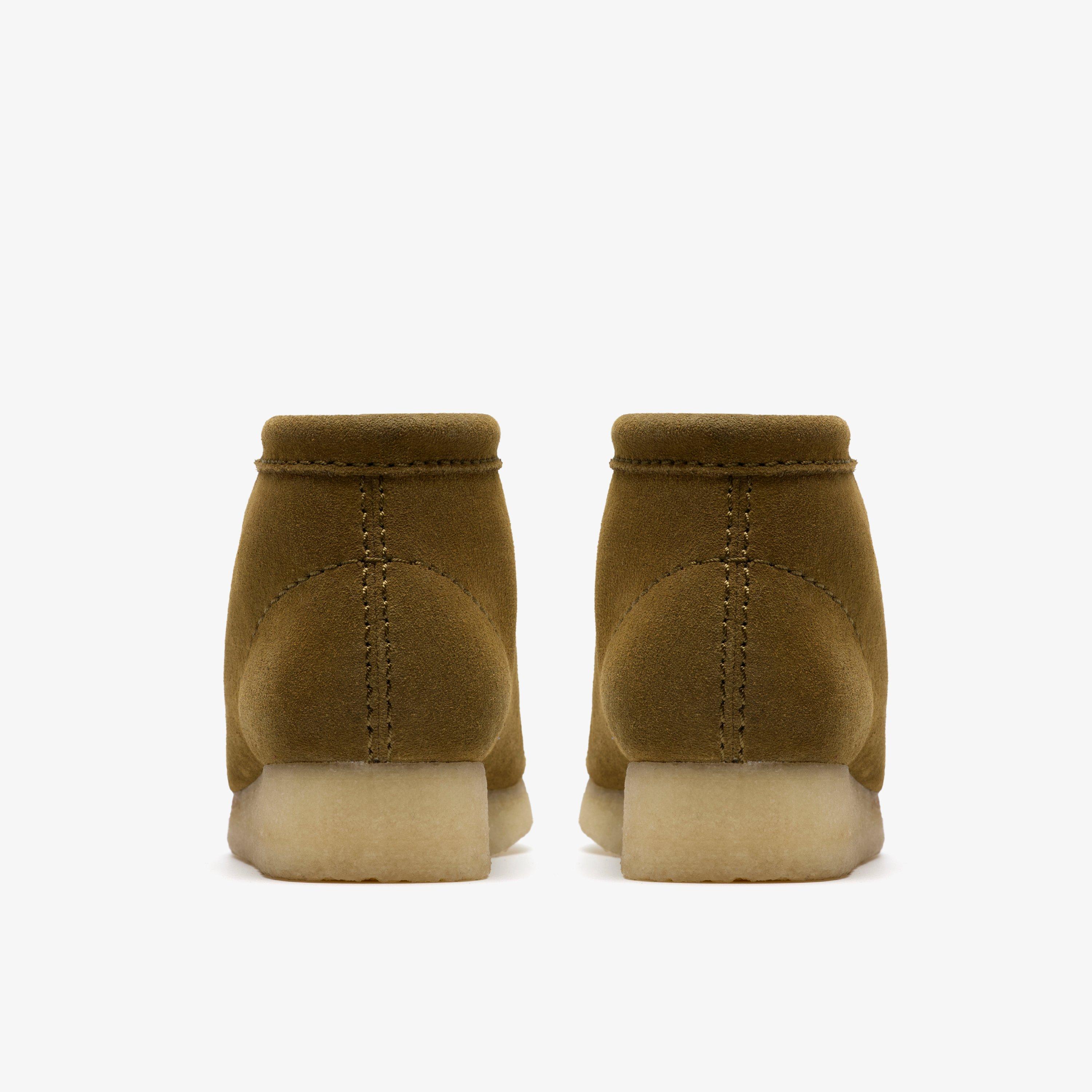 Bottes Wallabee pour femmes. Wallabée en suède vert | Clarks