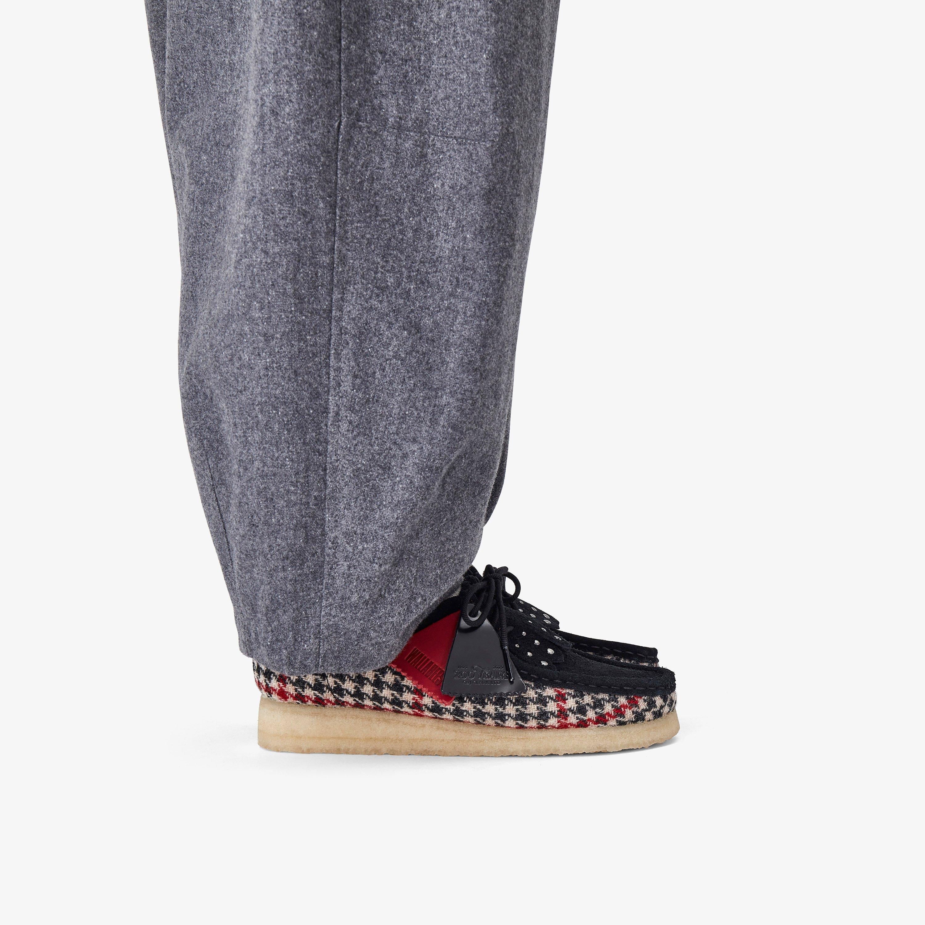 Womens Black Tweed Wallabees | Clarks