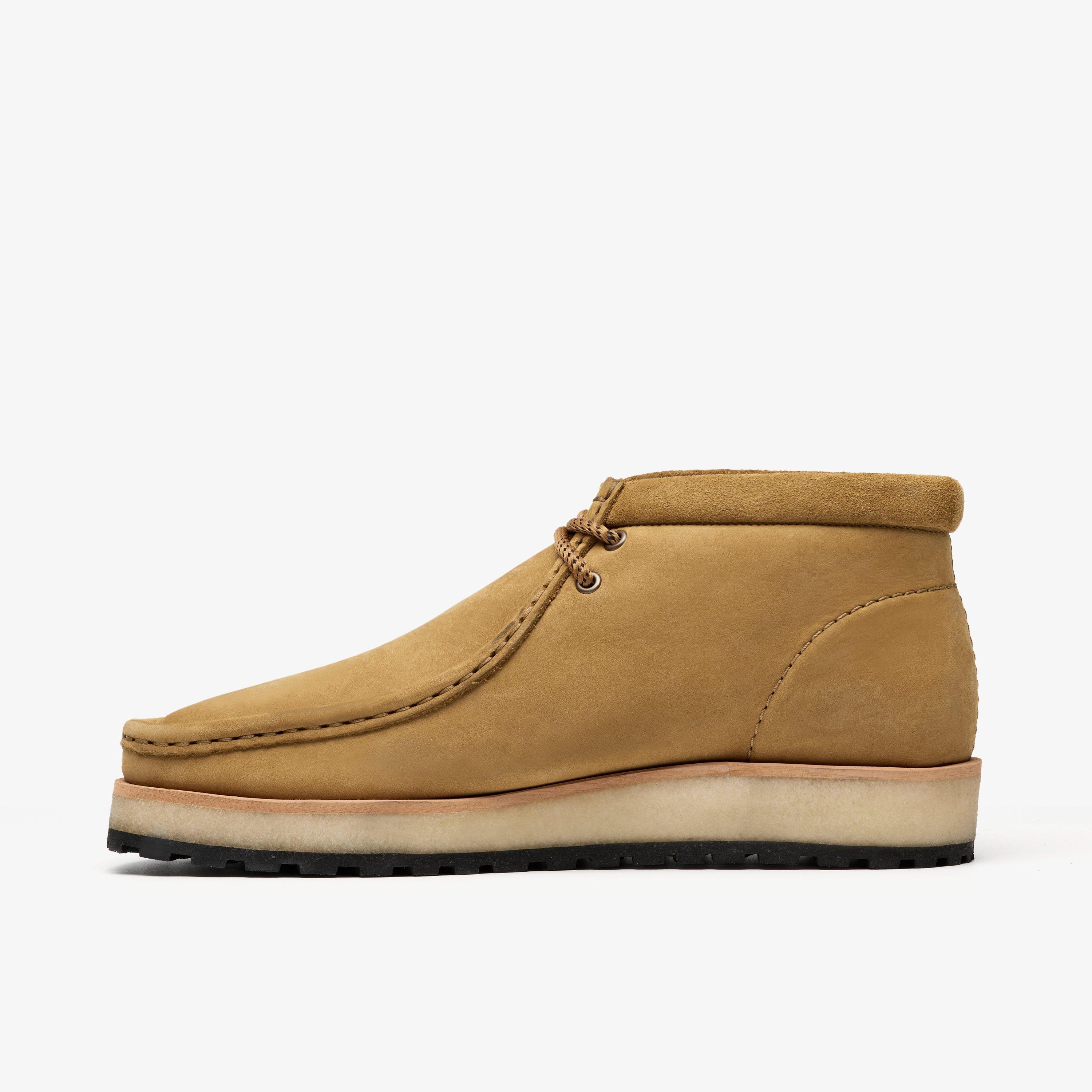 Mens Wallabee Scout Oakmoss Nubuck Wallabees | Clarks