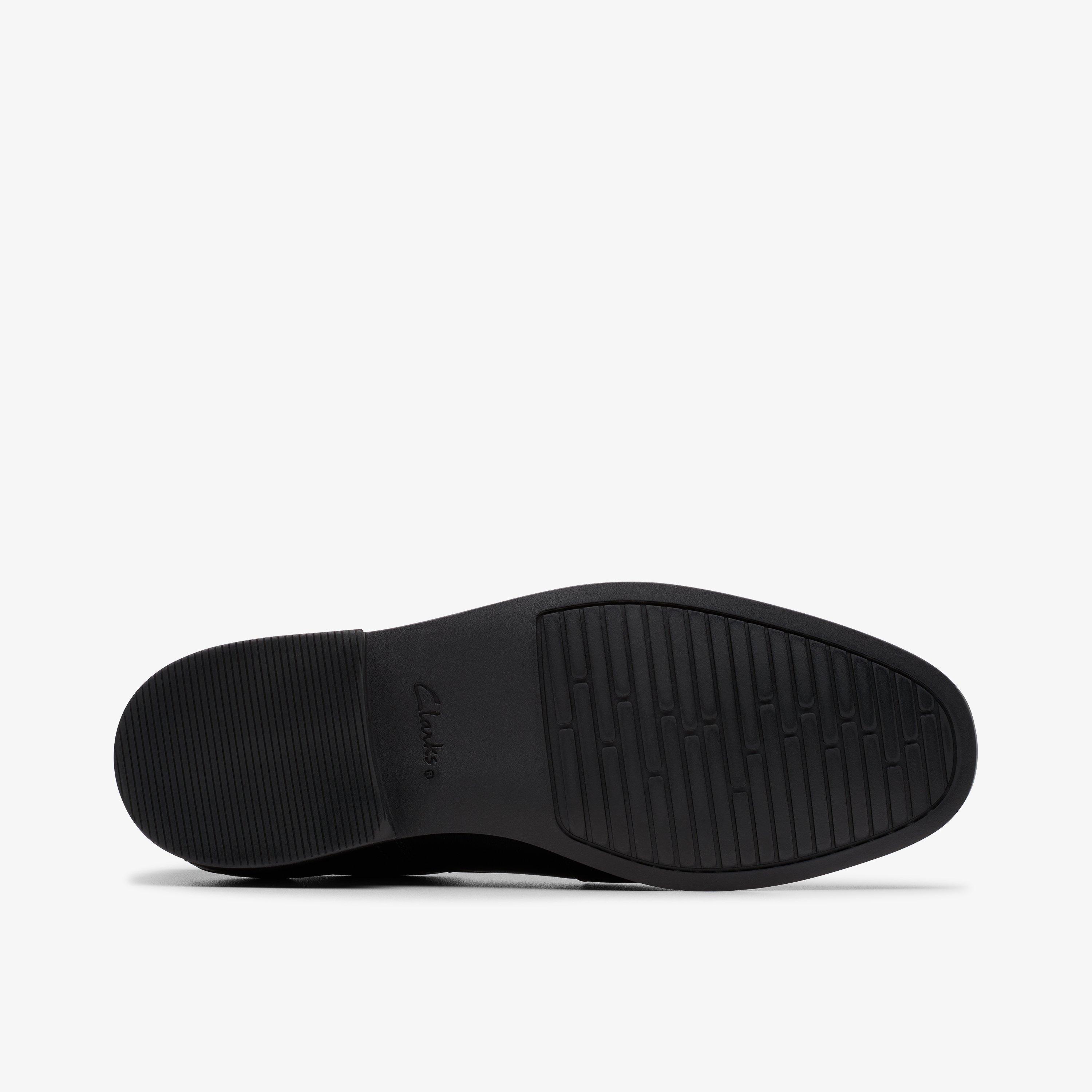 Boys, Girls, Kids Unisex Jonwin Step Youth Black Leather Lace Up ...