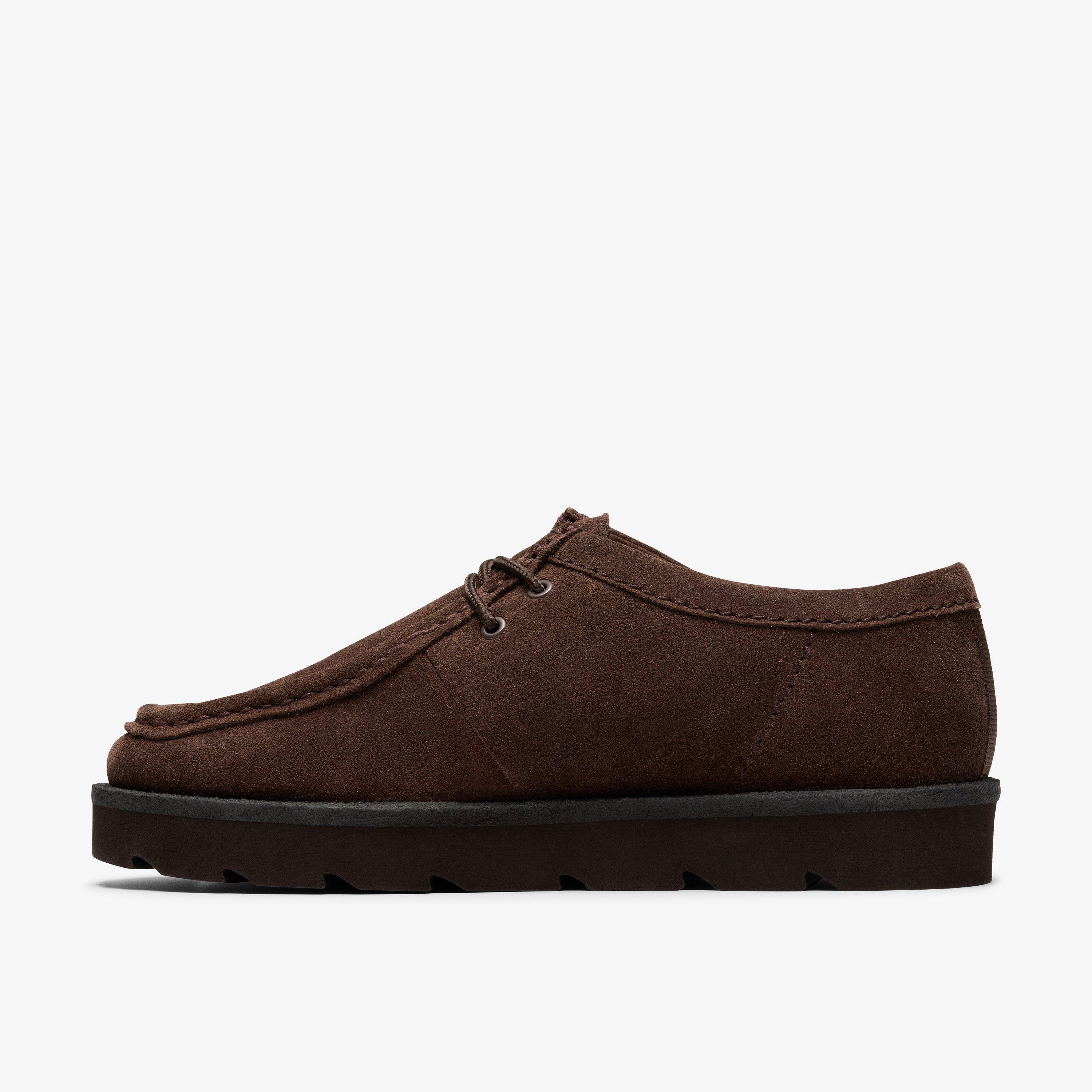 Chaussures à lacets Wallabee en daim marron foncé pour hommes Meare ...