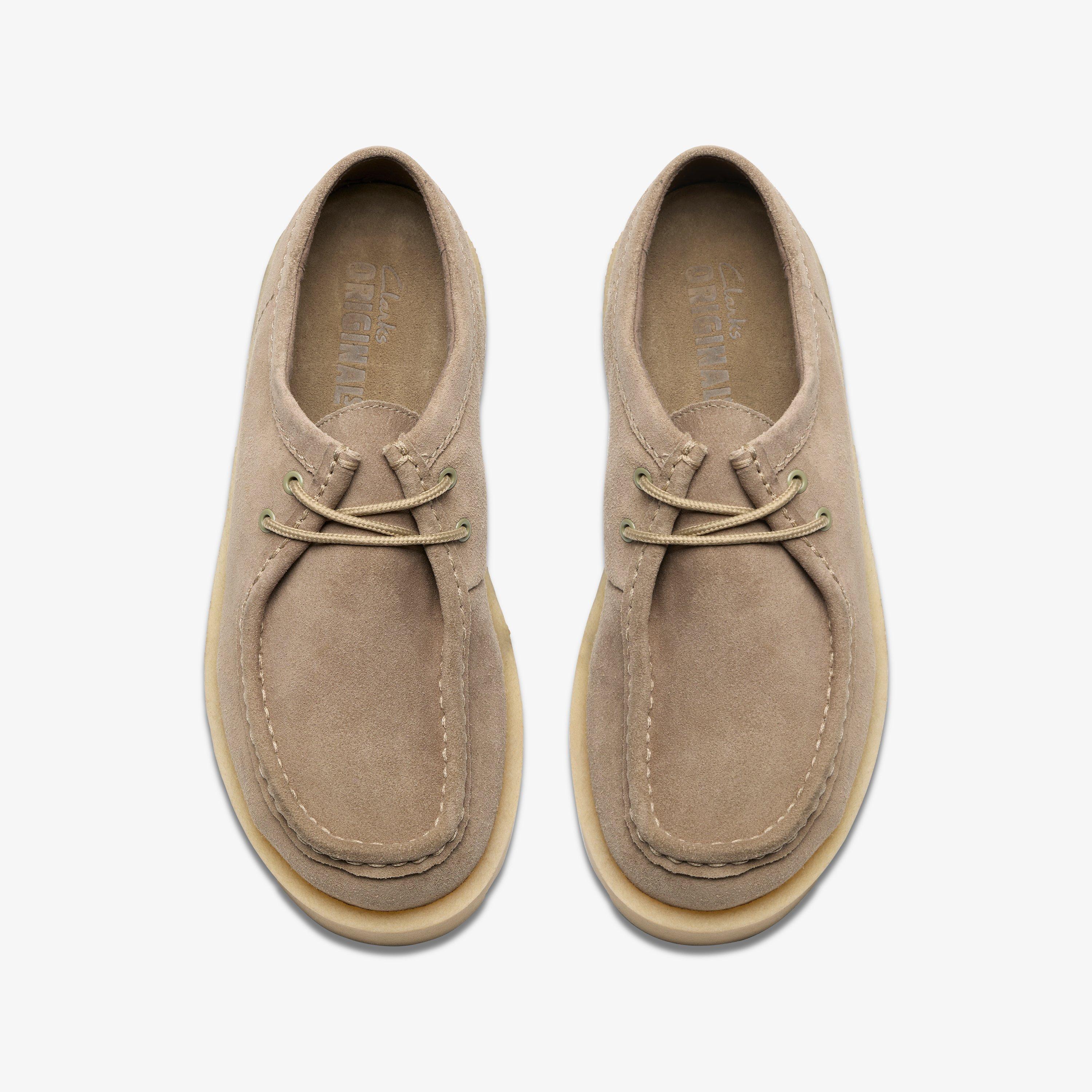 Chaussures à lacets Wallabee en daim gris fumé pour hommes Meare Walla ...