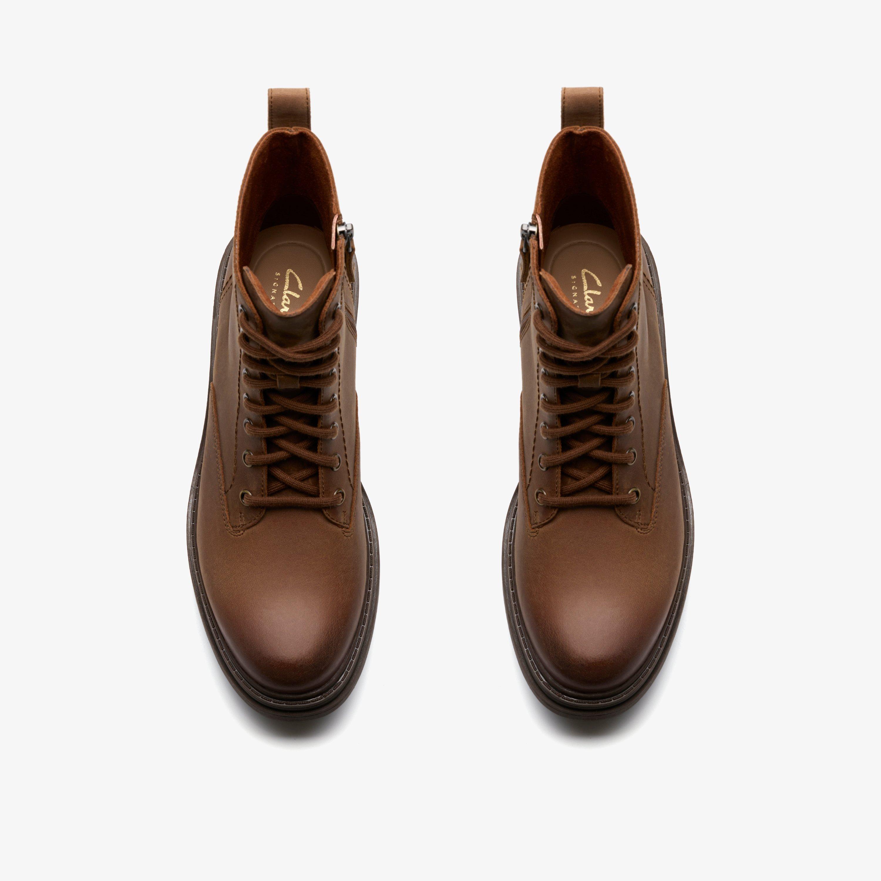 Womens Orinoco3 Style Walnut Leather Ankle Boots | Clarks