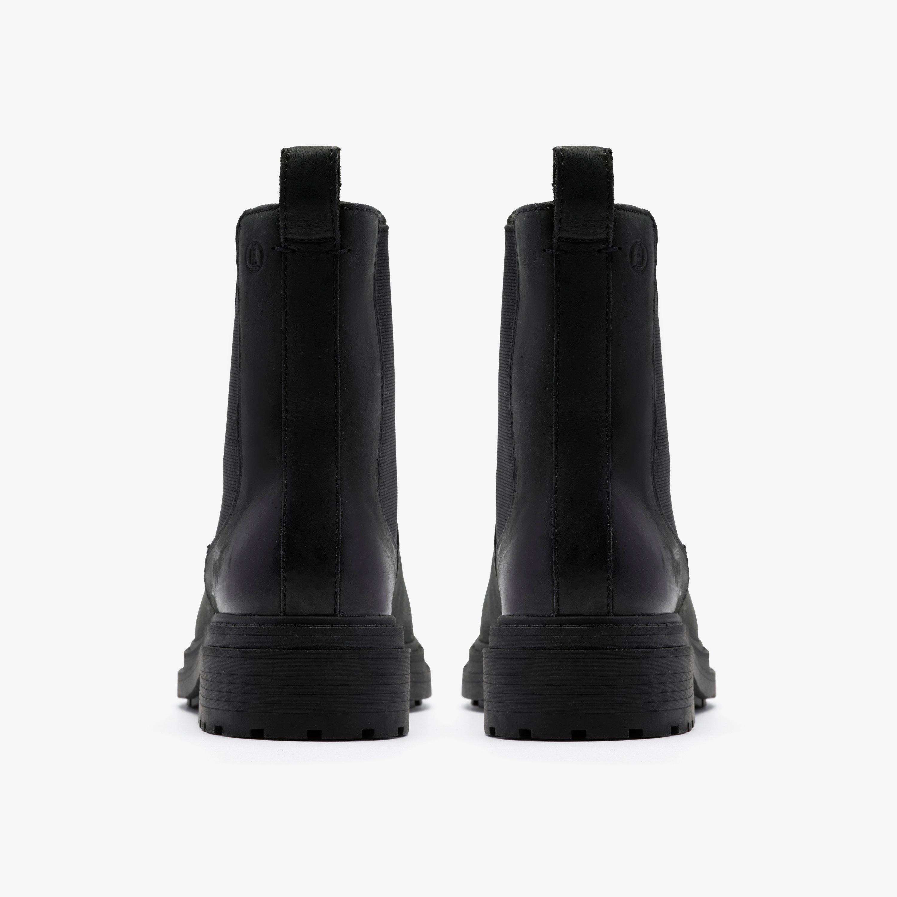 Womens Orinoco 3 Top Black Leather Chelsea Boots | Clarks