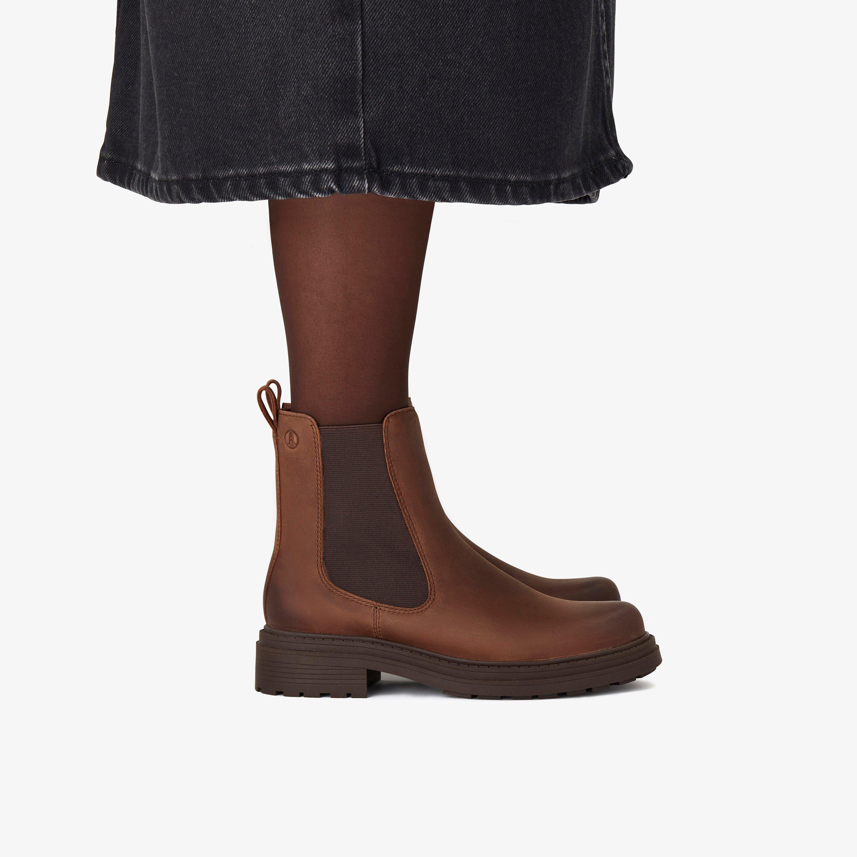 Womens Orinoco 3 Top Walnut Leather Ankle Boots, Chelsea Boots Boots ...