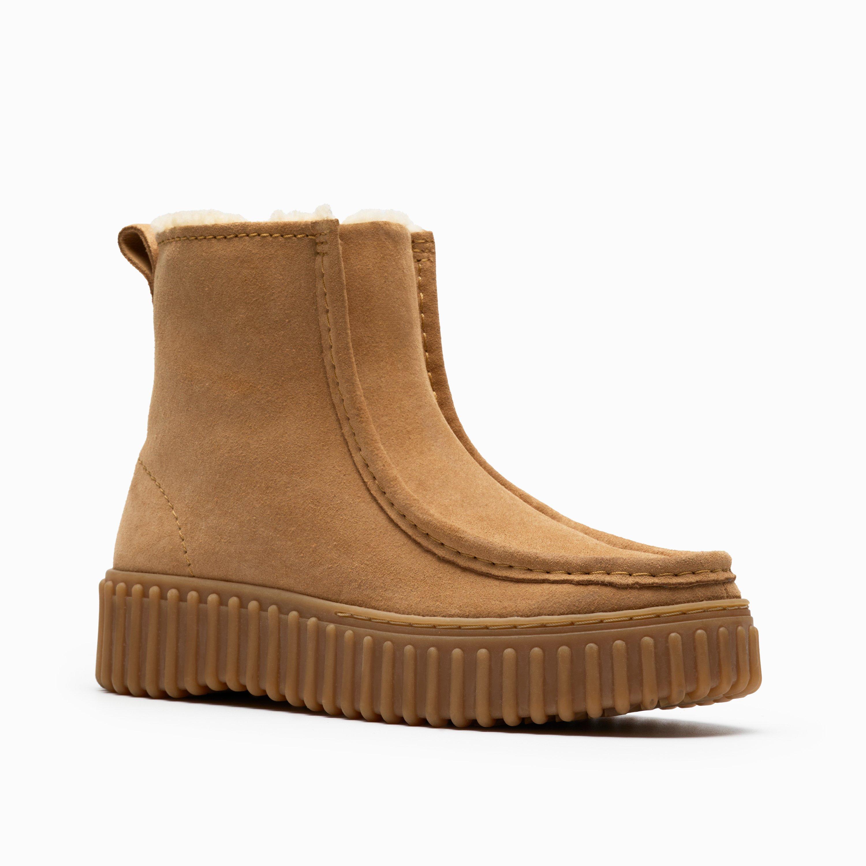 Womens Torhill Cozy Light Tan Warmlined Ankle Boots, Torhill Boots ...