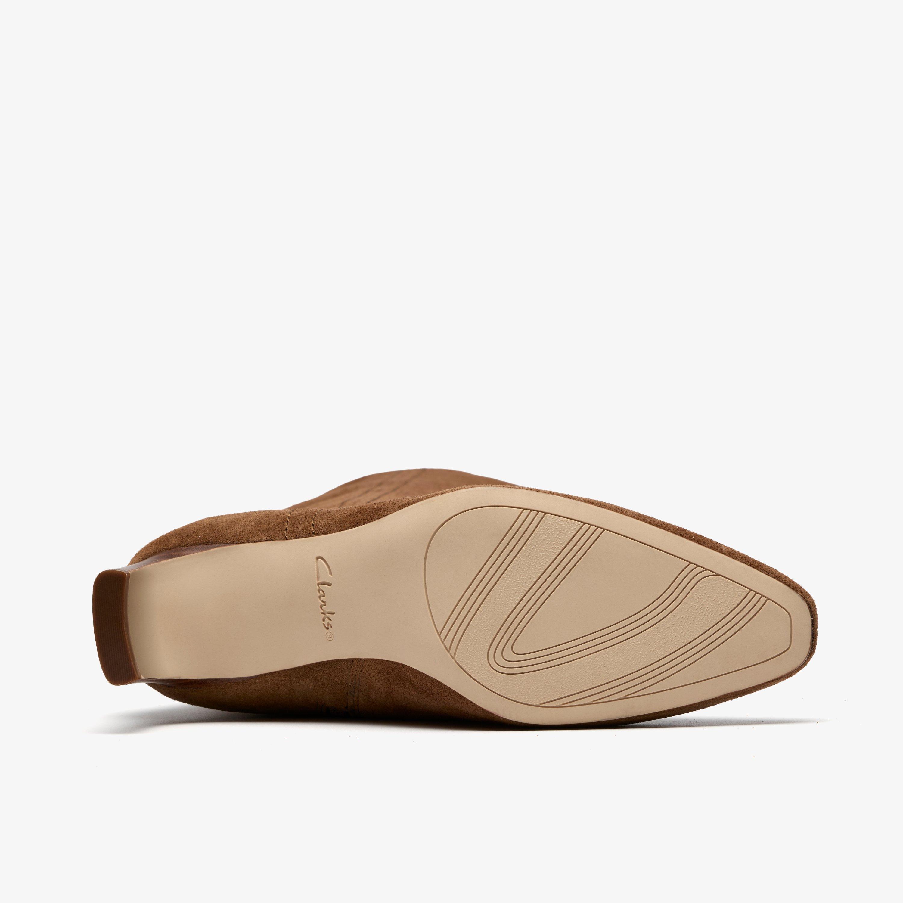 Bottes hautes en daim marron Edina Tall pour femmes | Clarks