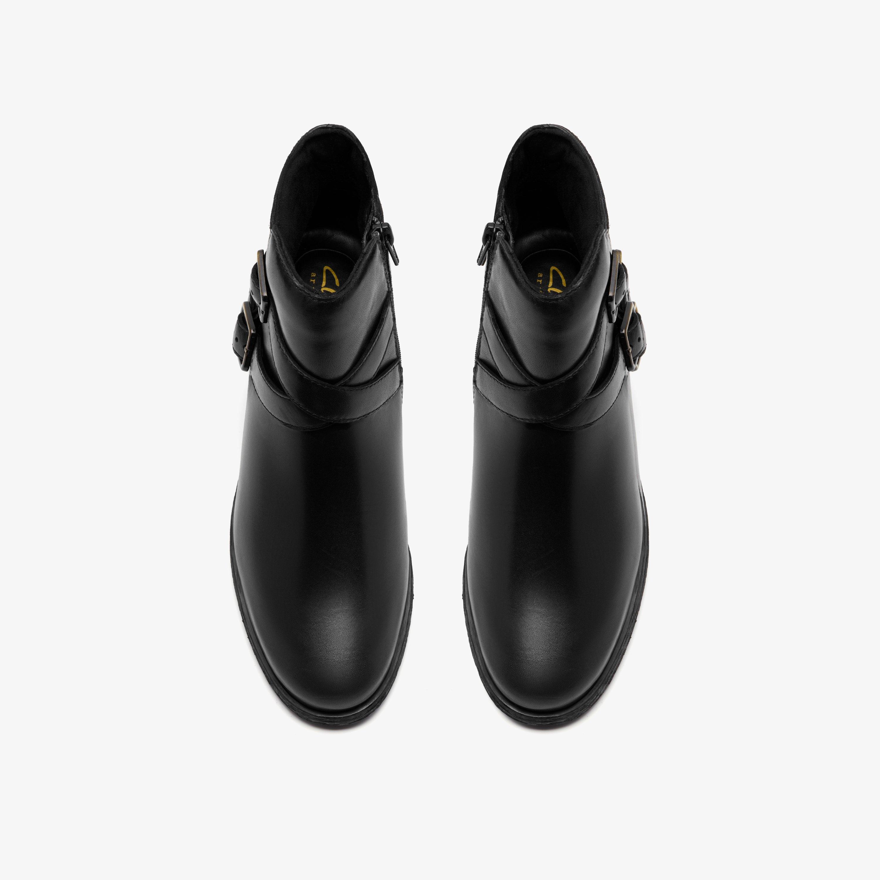 Bottes à cheville en cuir noir pour femmes Havisham Bay | Clarks