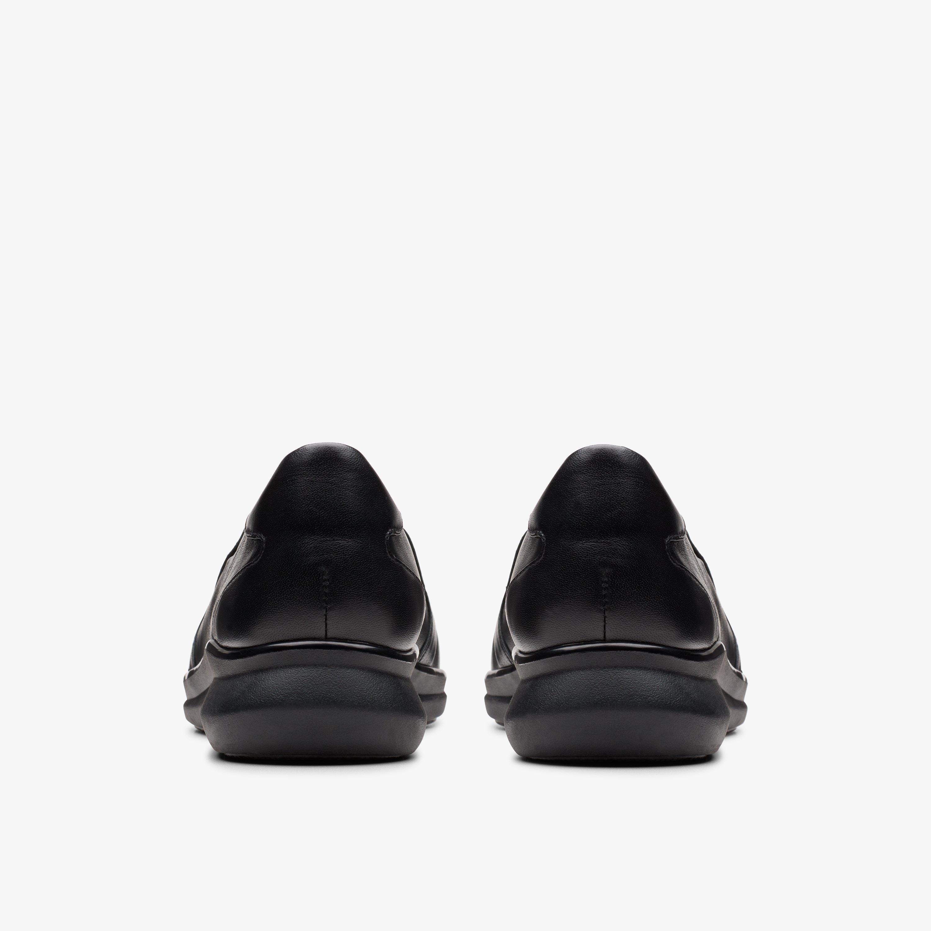 Womens Lynell Edge Black Leather Loafers | Clarks