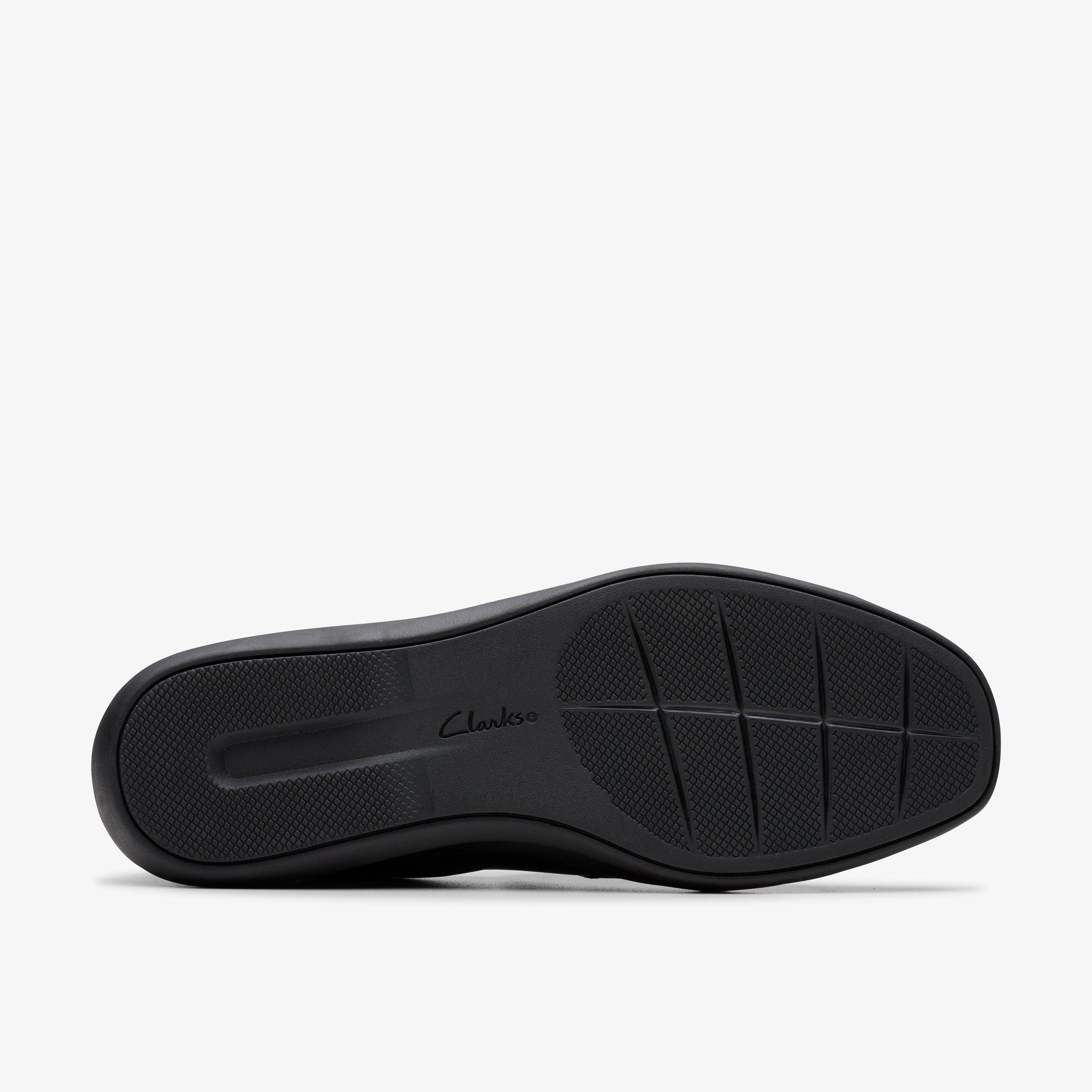 Womens Lynell Slip Black Leather Slip-Ons | Clarks