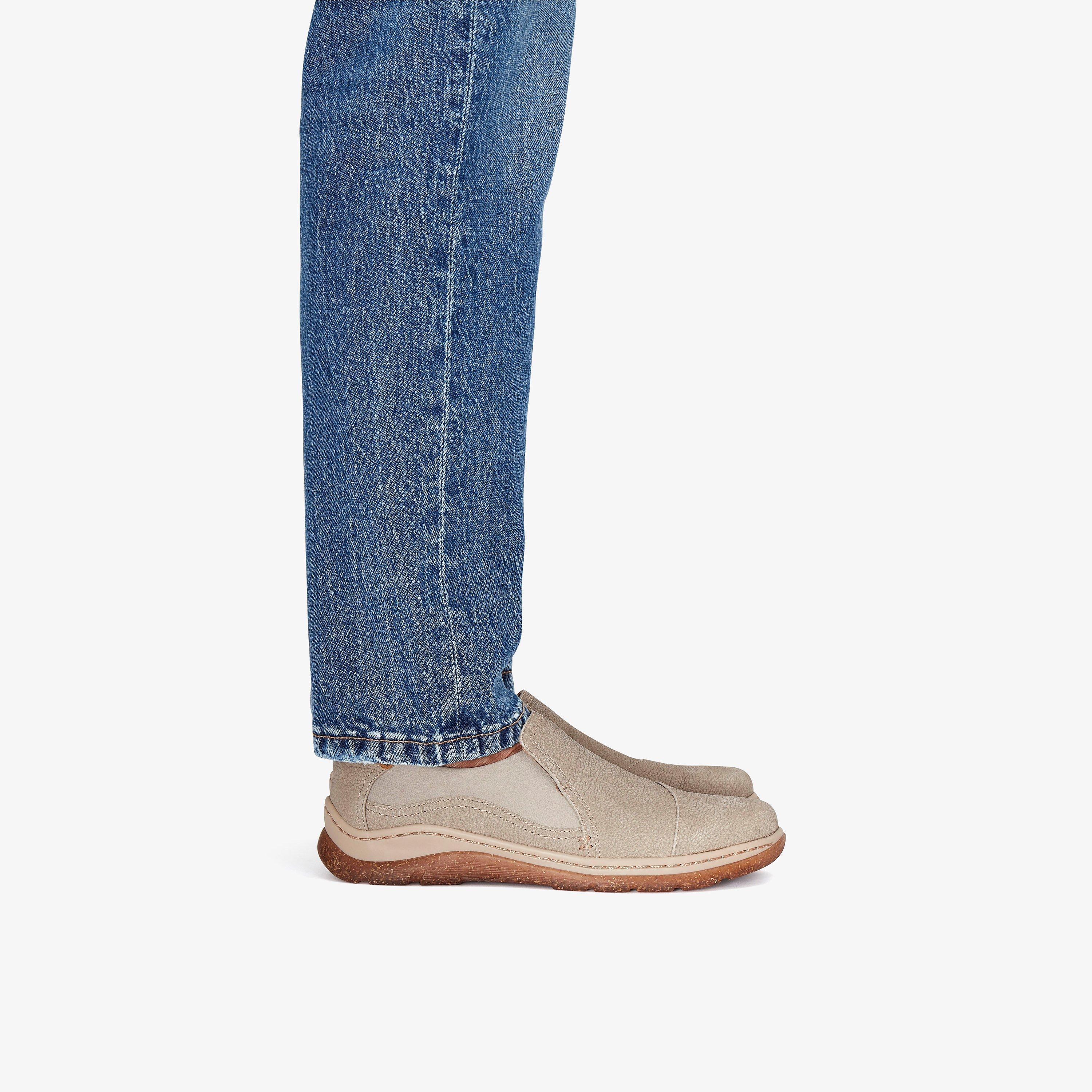 Womens Orlene Slip Stone Nubuck Slip-Ons | Clarks