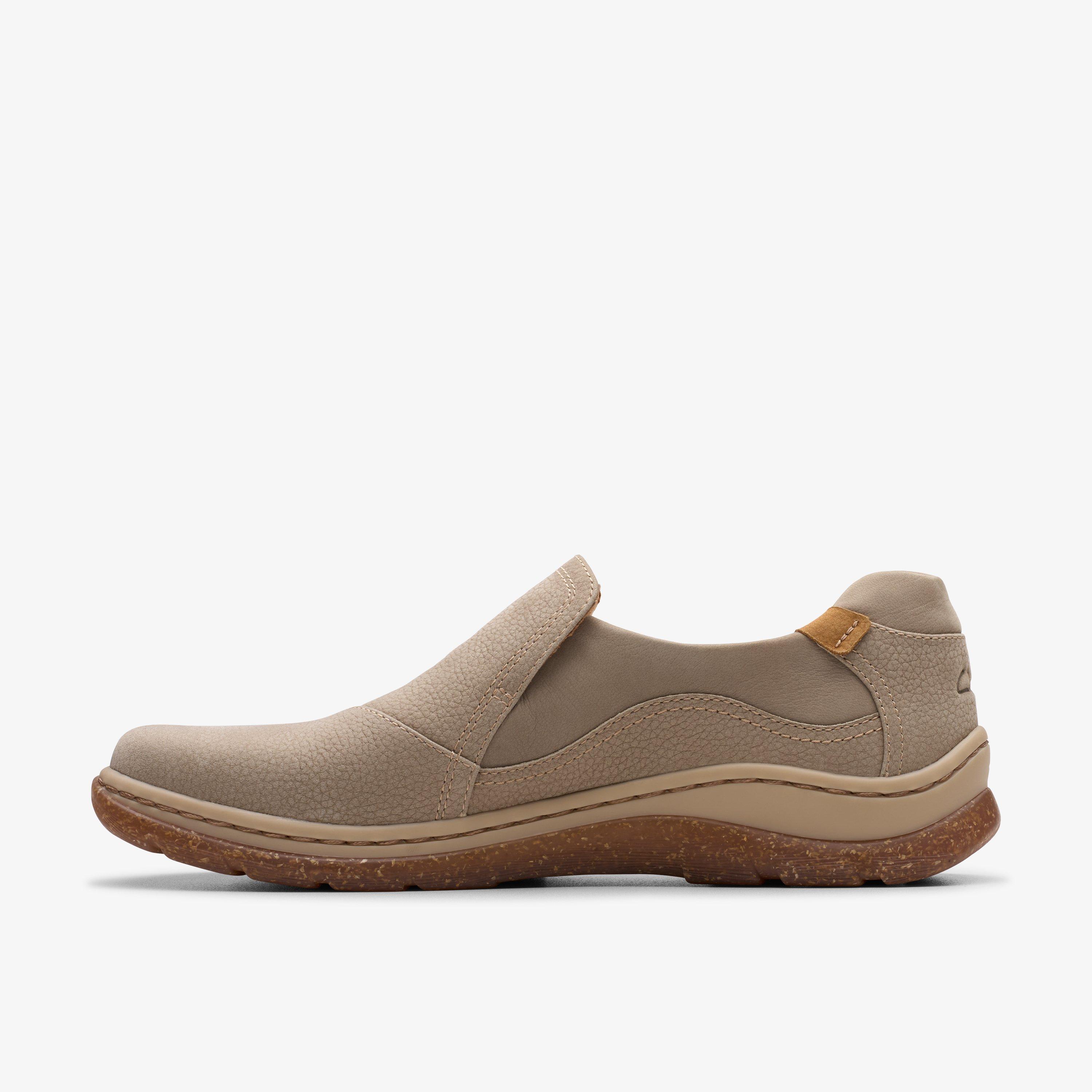 Womens Orlene Slip Stone Nubuck Slip-Ons | Clarks
