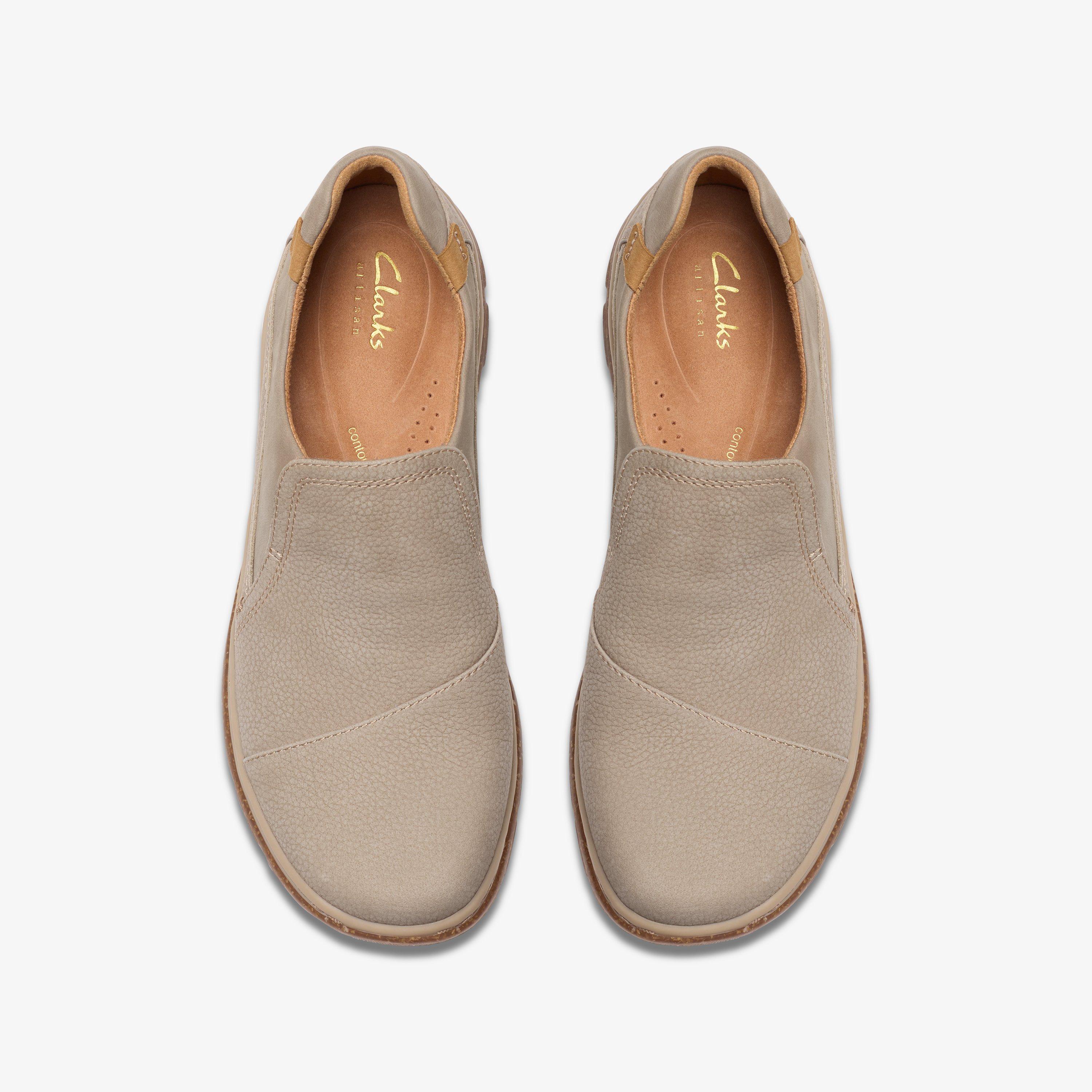 Womens Orlene Slip Stone Nubuck Slip-Ons | Clarks
