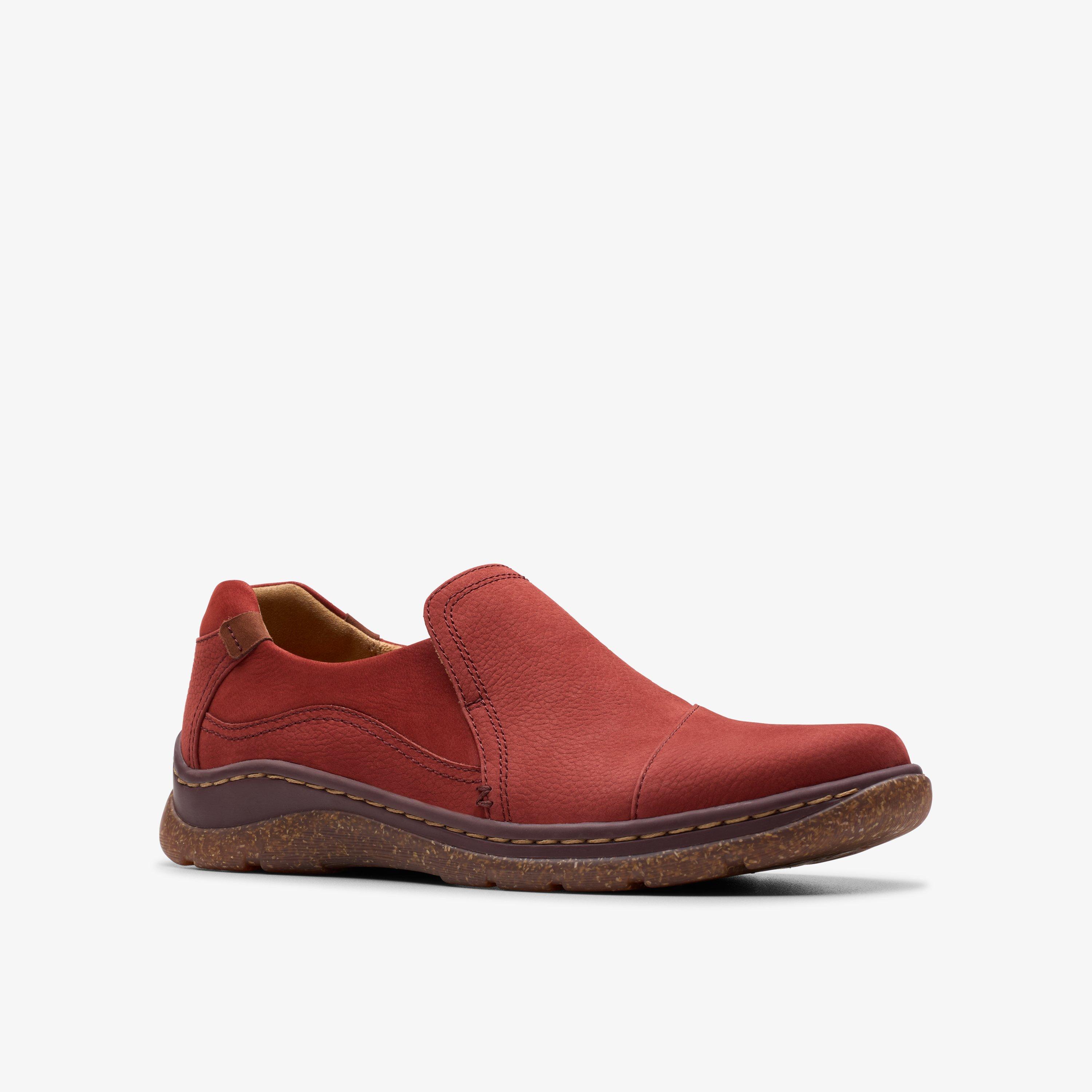 Womens Orlene Slip Chestnut Nubuck Slip-Ons | Clarks