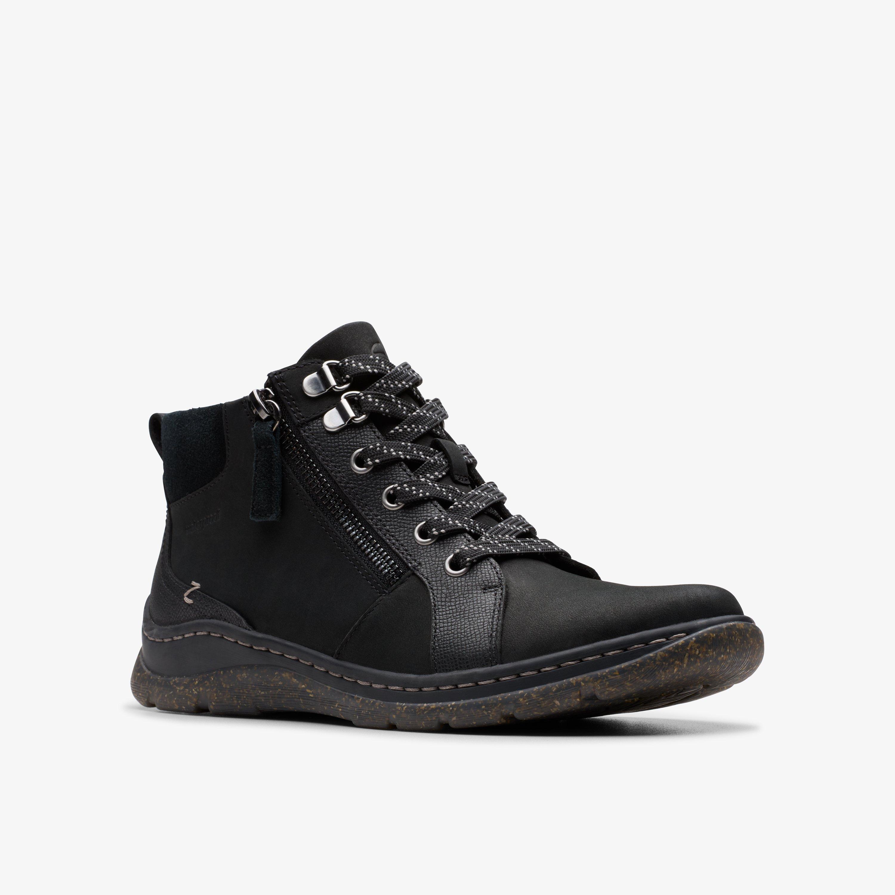 Bottes Chelsea imperméables en cuir noir Orlene Top pour femmes | Clarks