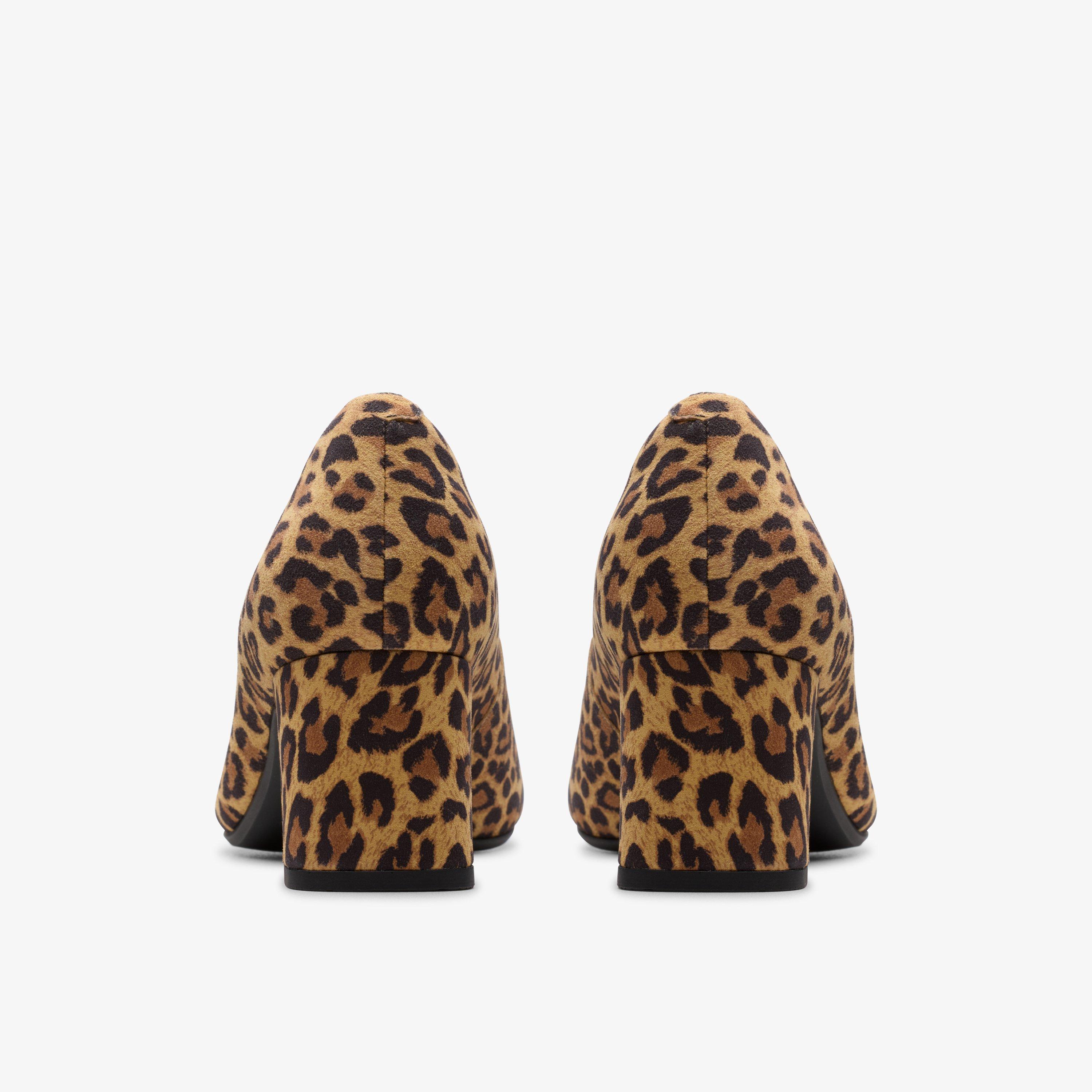 Womens Fernie Court Leopard Suede Court Shoes | Clarks