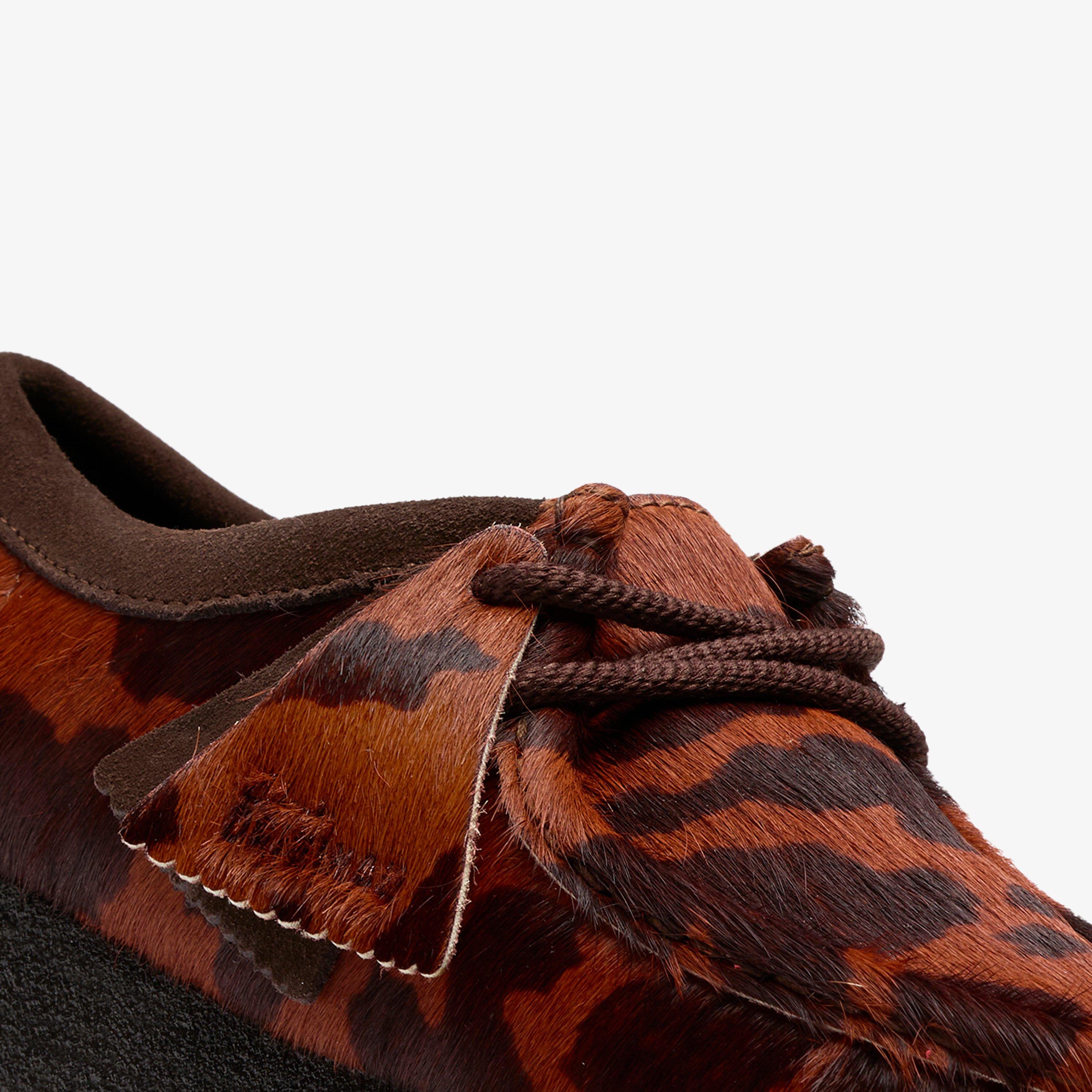 Womens Wallabee. Brown Cow Print Wallabees | Clarks