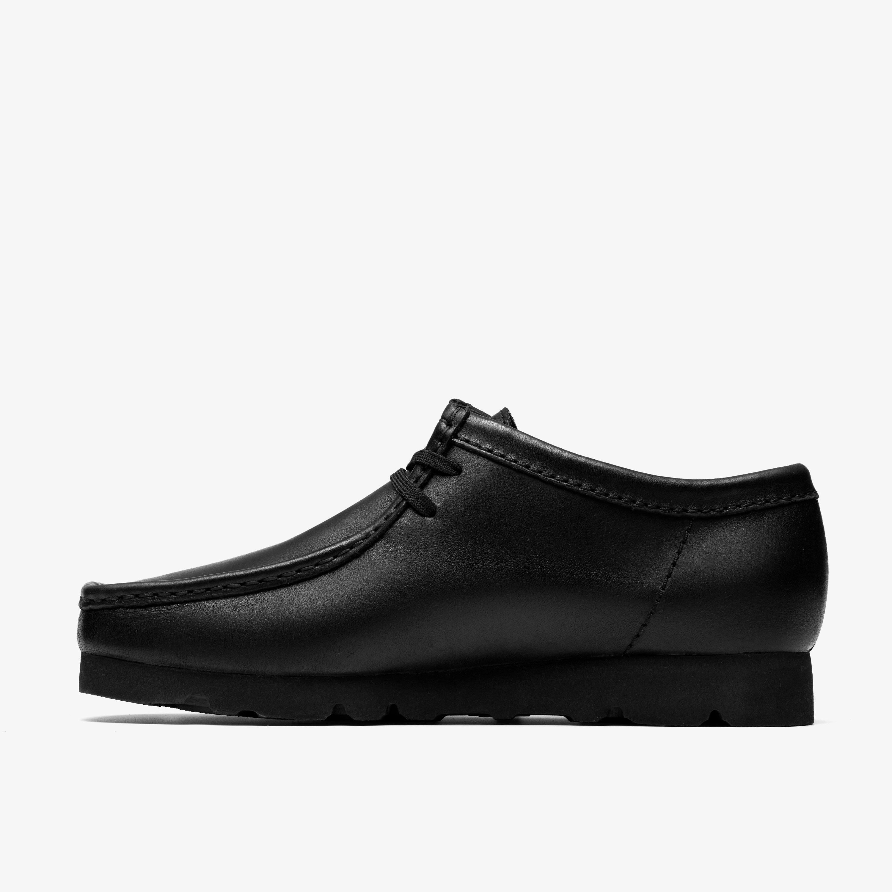 Chaussures à lacets Wallabee GORE-TEX en cuir noir/noir pour hommes ...