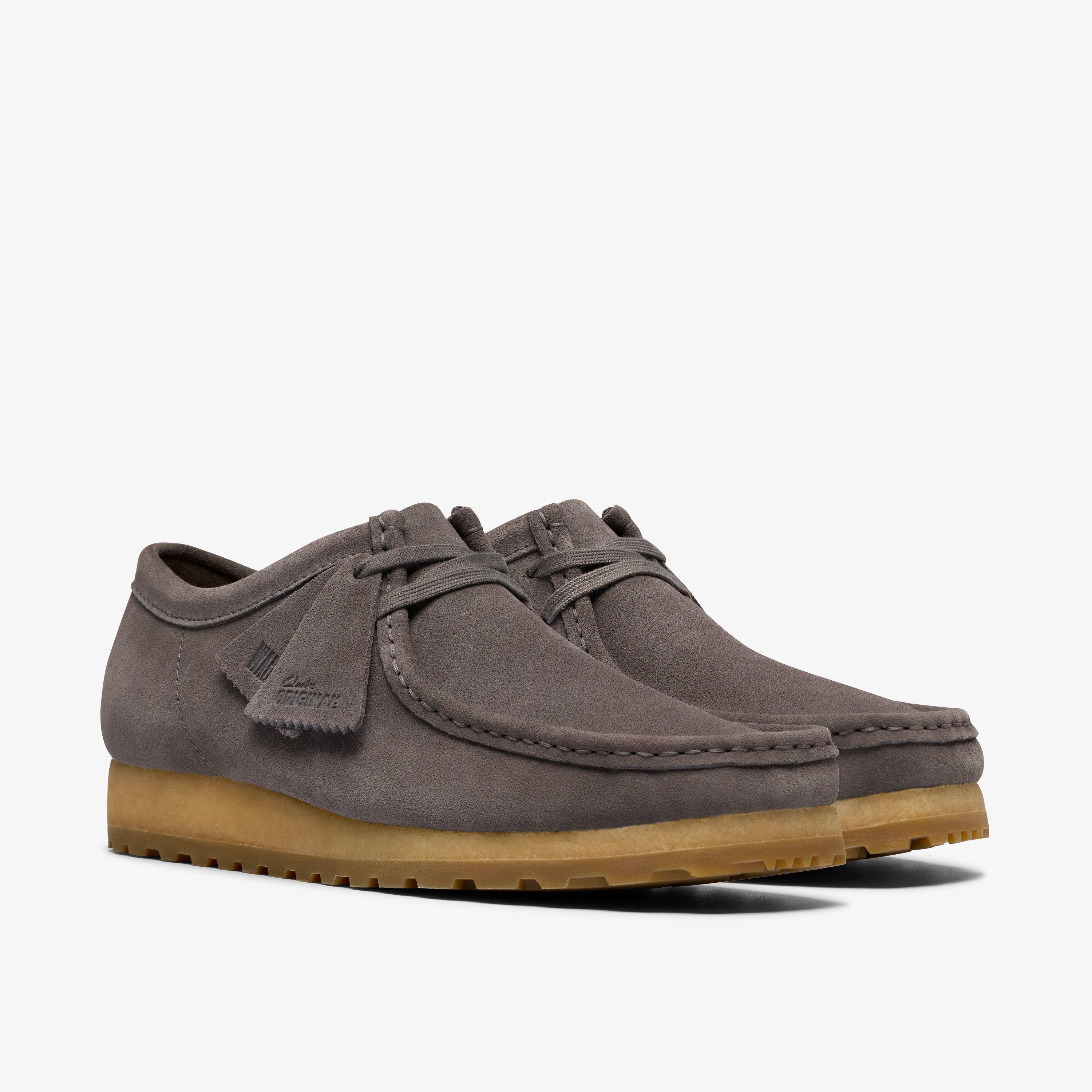 Mens Wallabee RB Grey Suede | Clarks