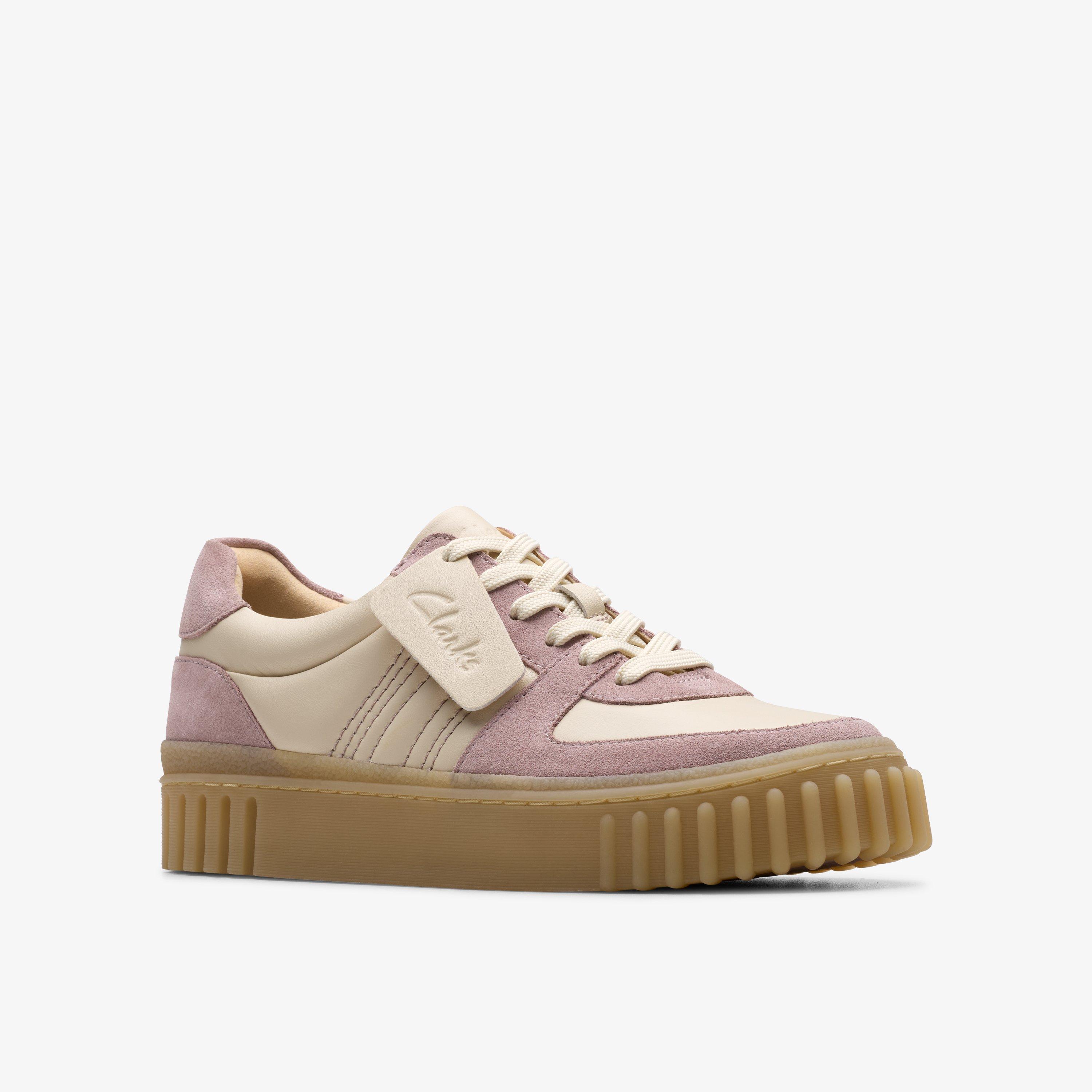 Womens Mayhill Lace Light Pink Combination Trainers Trainers | Clarks UK