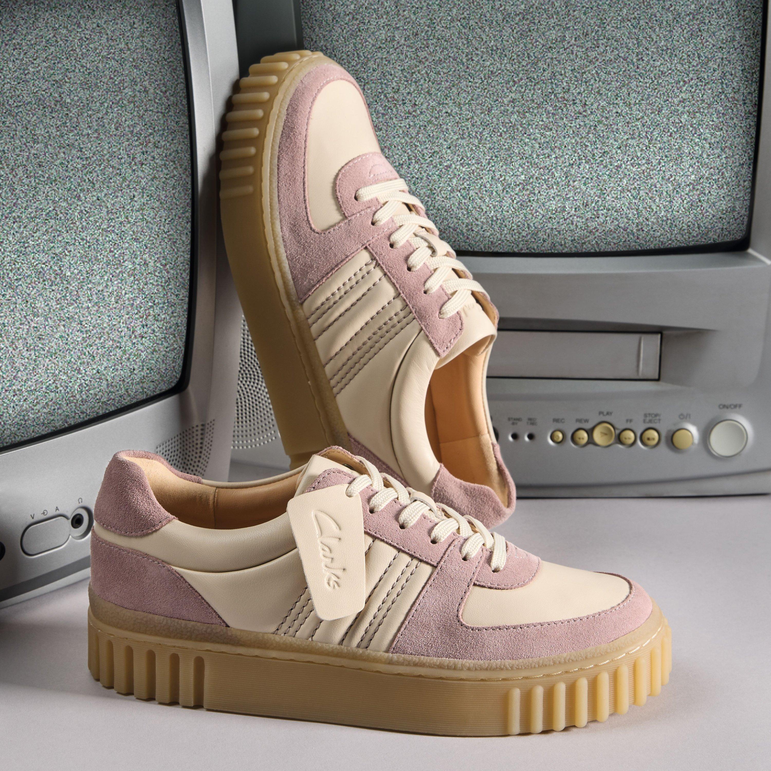 Womens Mayhill Lace Light Pink Combination Trainers Trainers | Clarks UK