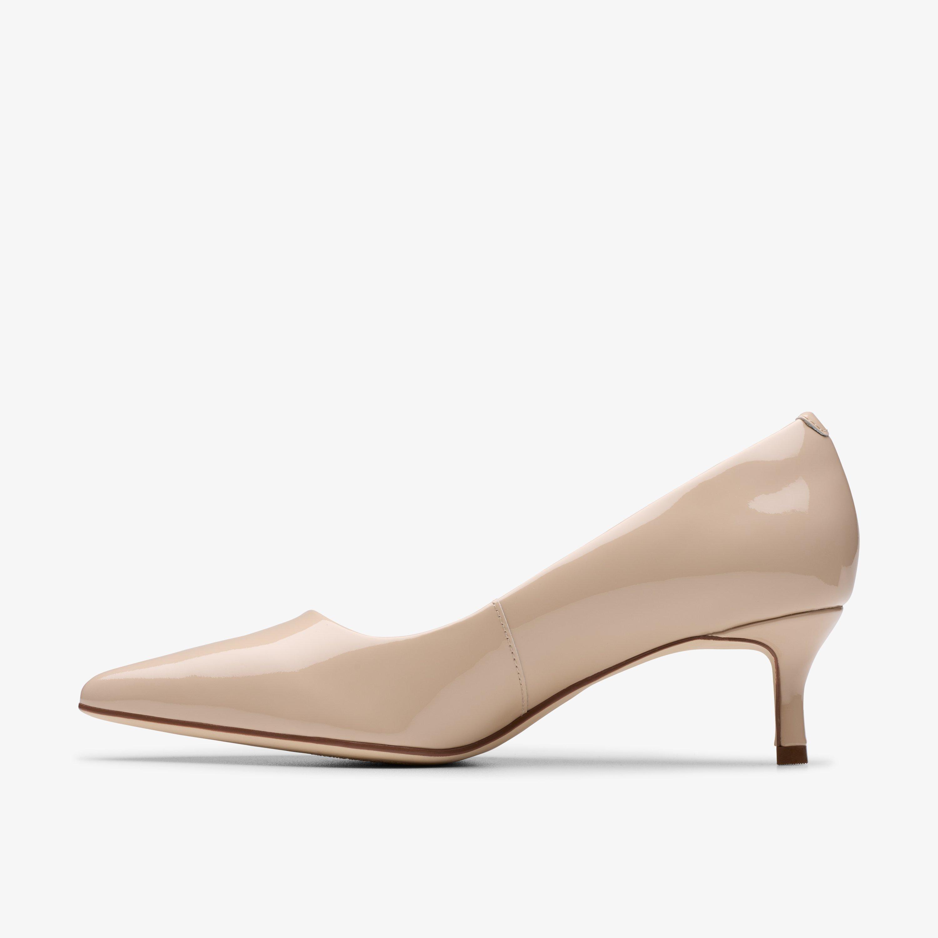 WOMENS Zarey Court Sand Patent Court Shoes | Clarks US