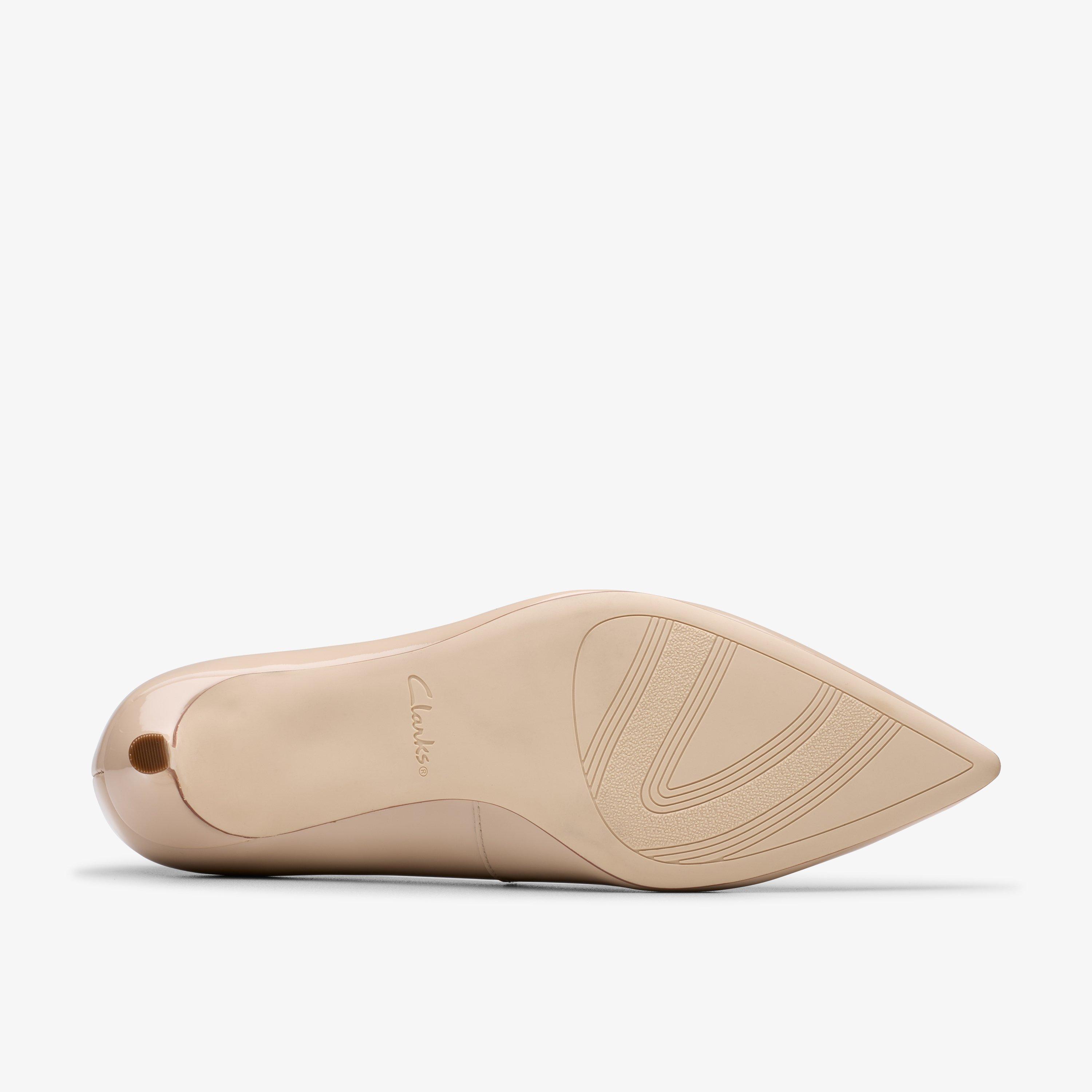 WOMENS Zarey Court Sand Patent Court Shoes | Clarks US