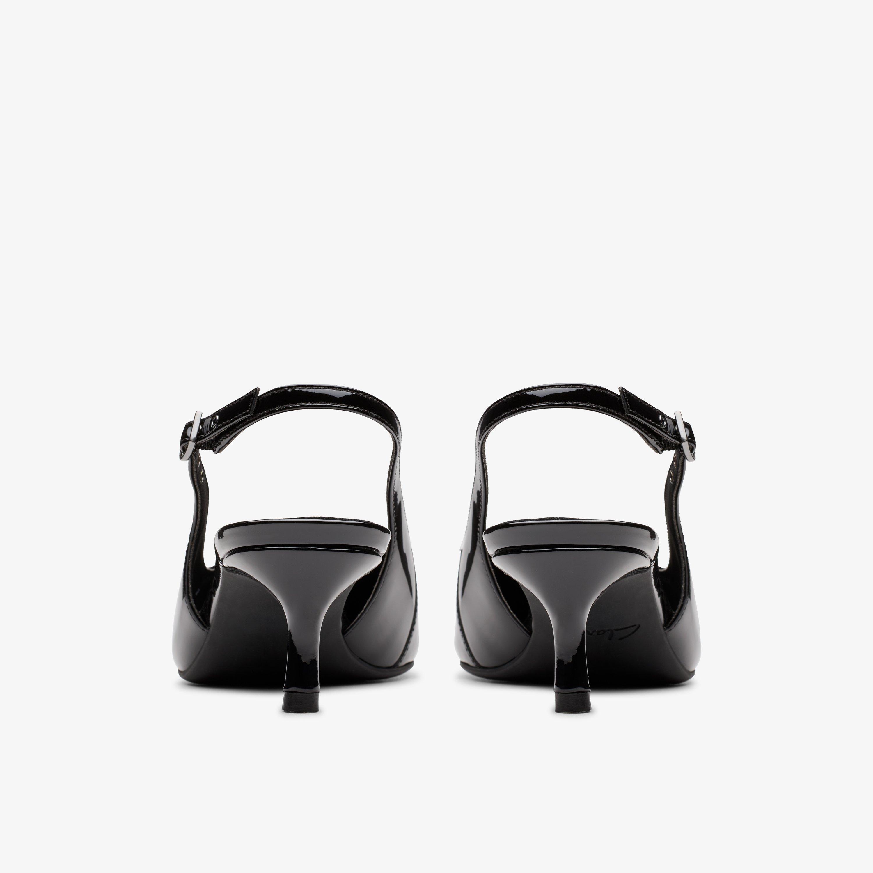 Womens Zarey Sling Black Interest Leather Slip Ons | Clarks