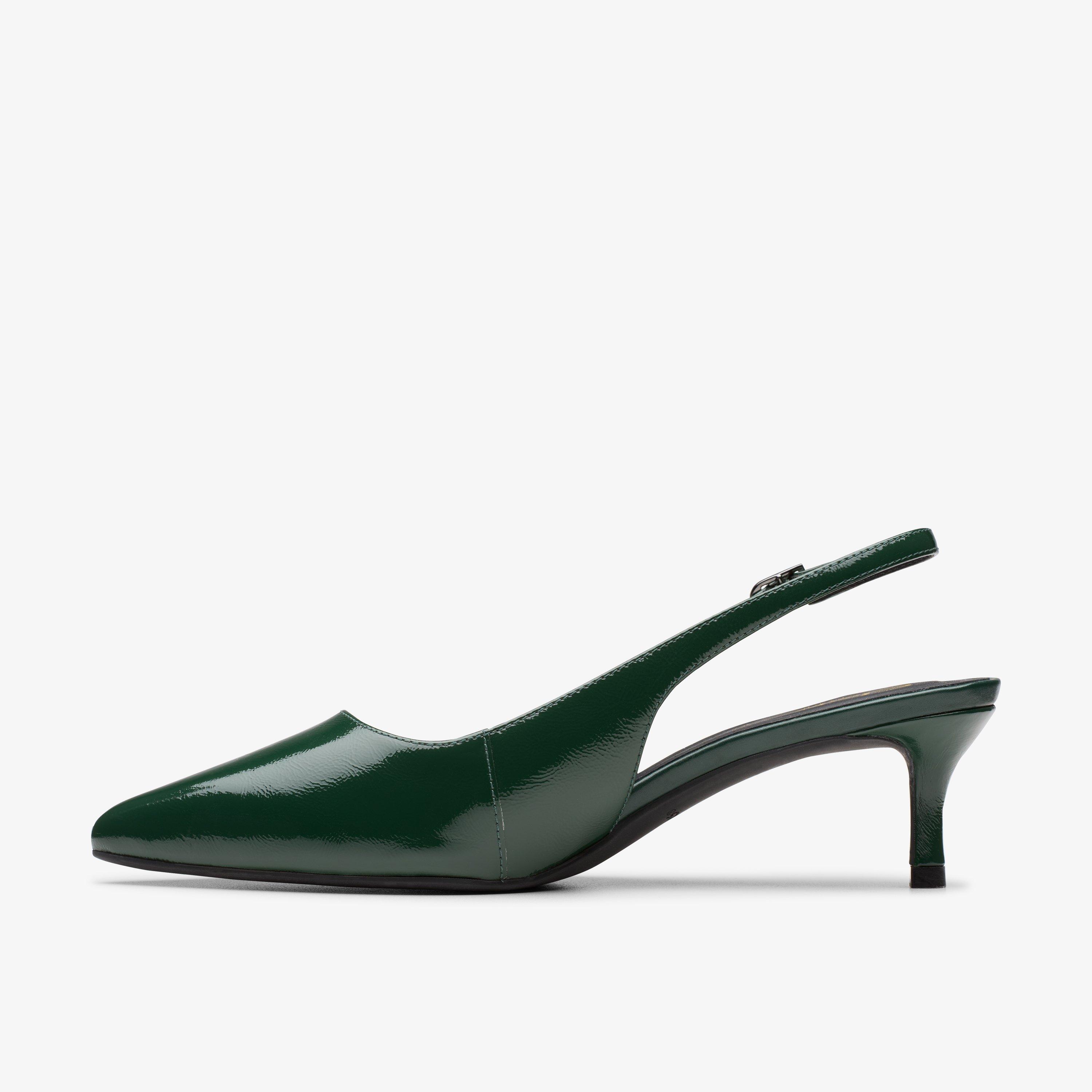 Damen Zarey Sling Dunkelgrün Slipper | Clarks