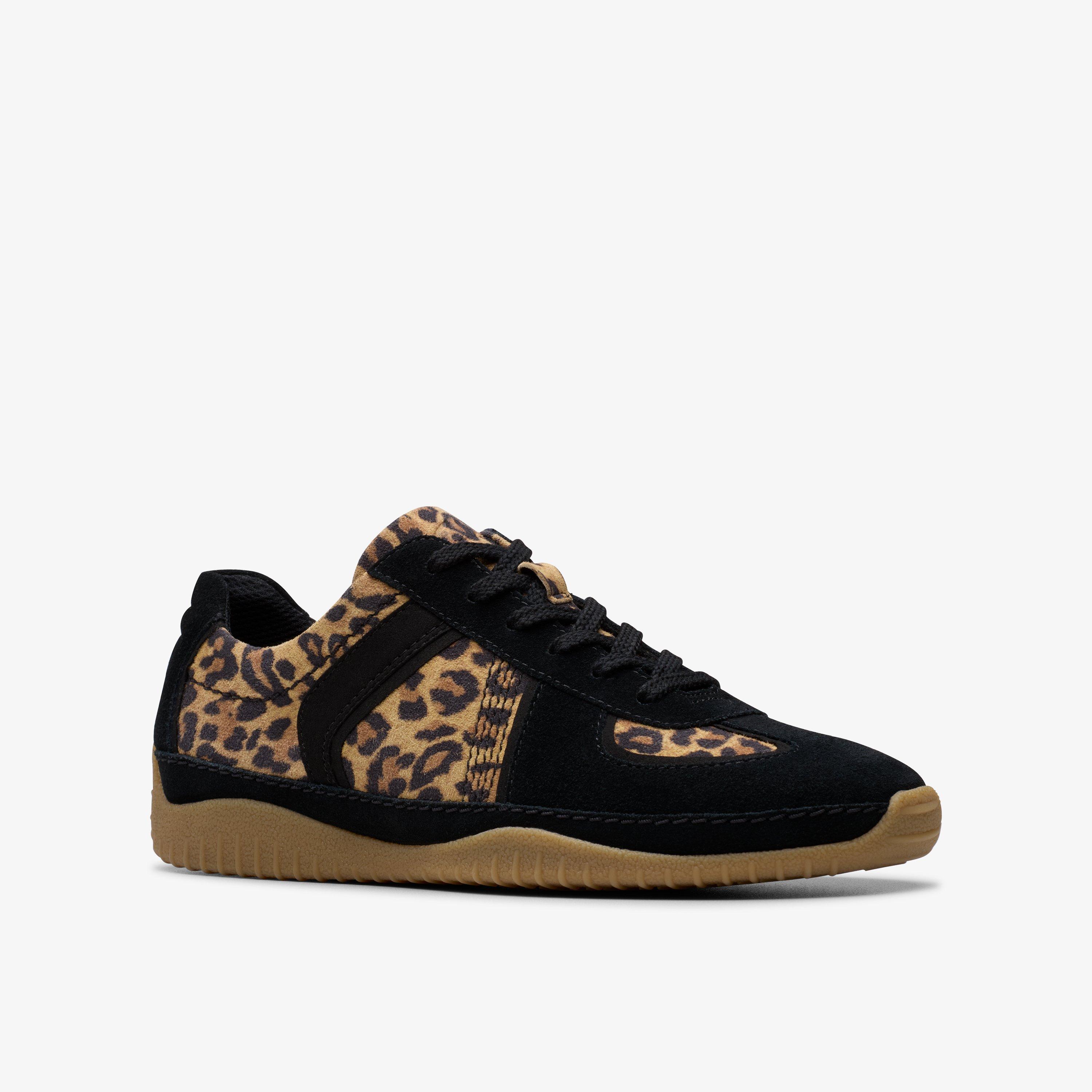 Womens Meridor Lo Leopard Print Combination Trainers, Lace Up Shoes ...