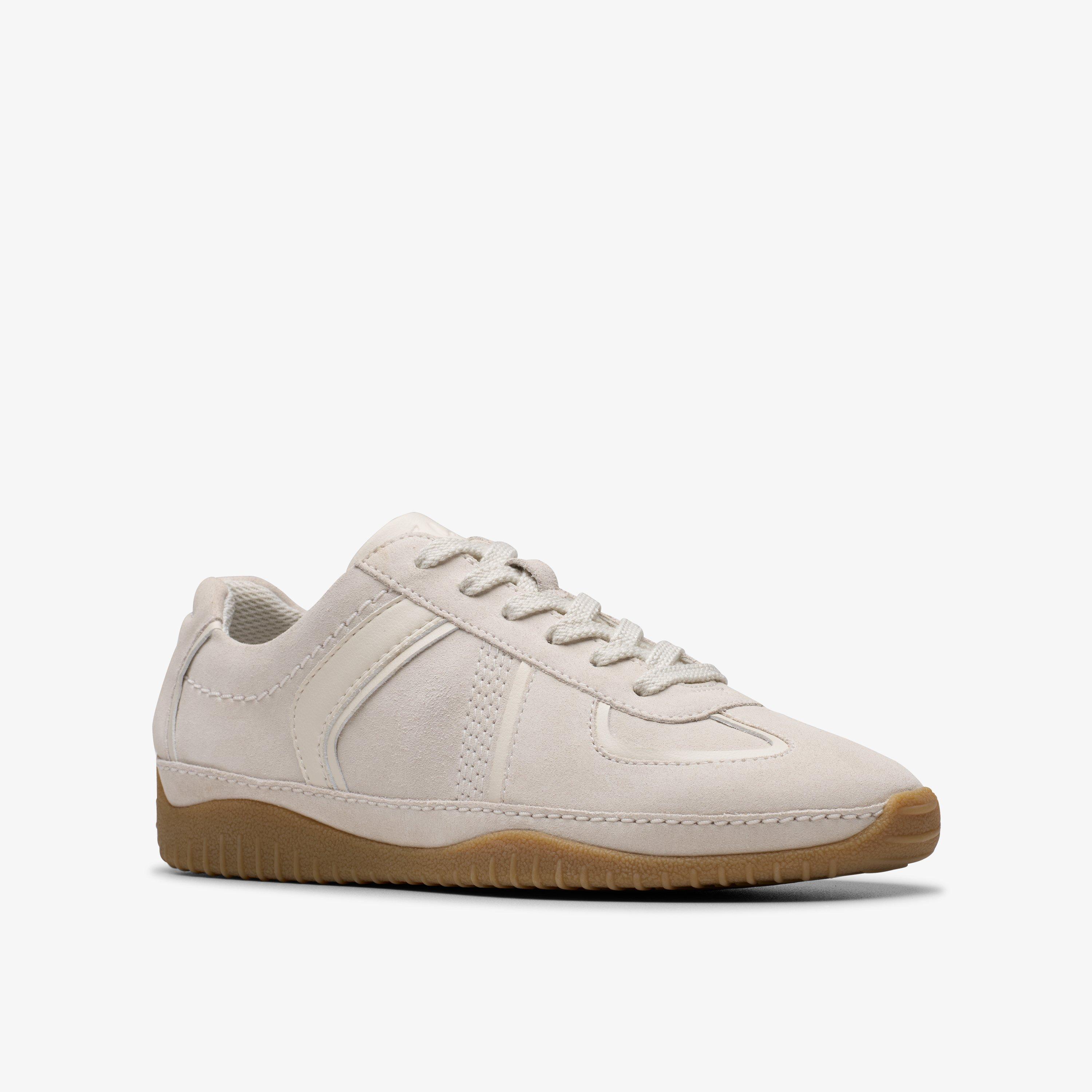 WOMENS Meridor Lo Off White Combination Sneakers | Clarks US