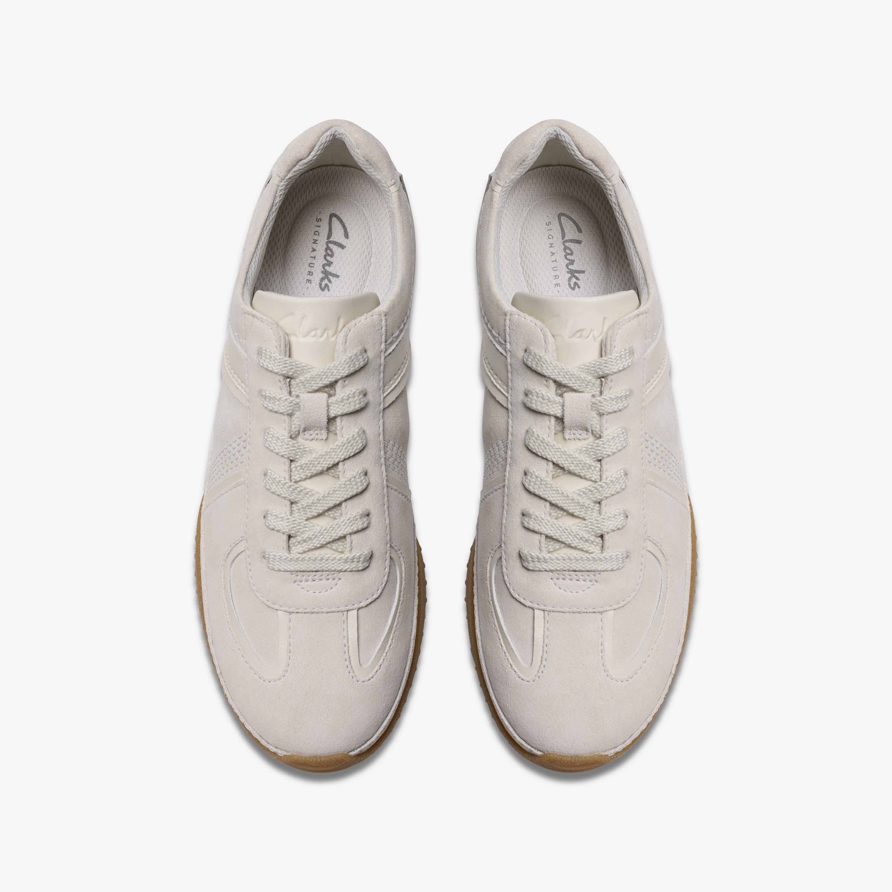 Womens Meridor Lo Off White Combination Trainers | Clarks