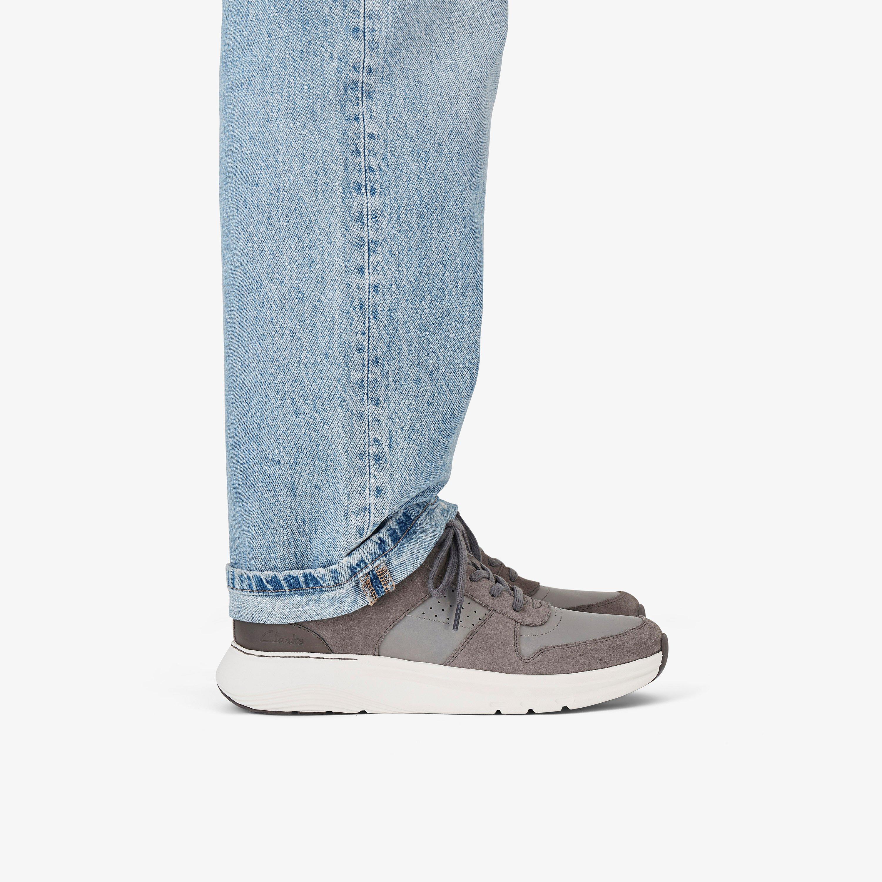 Mens Motion Trek Go Grey Sneakers | Clarks