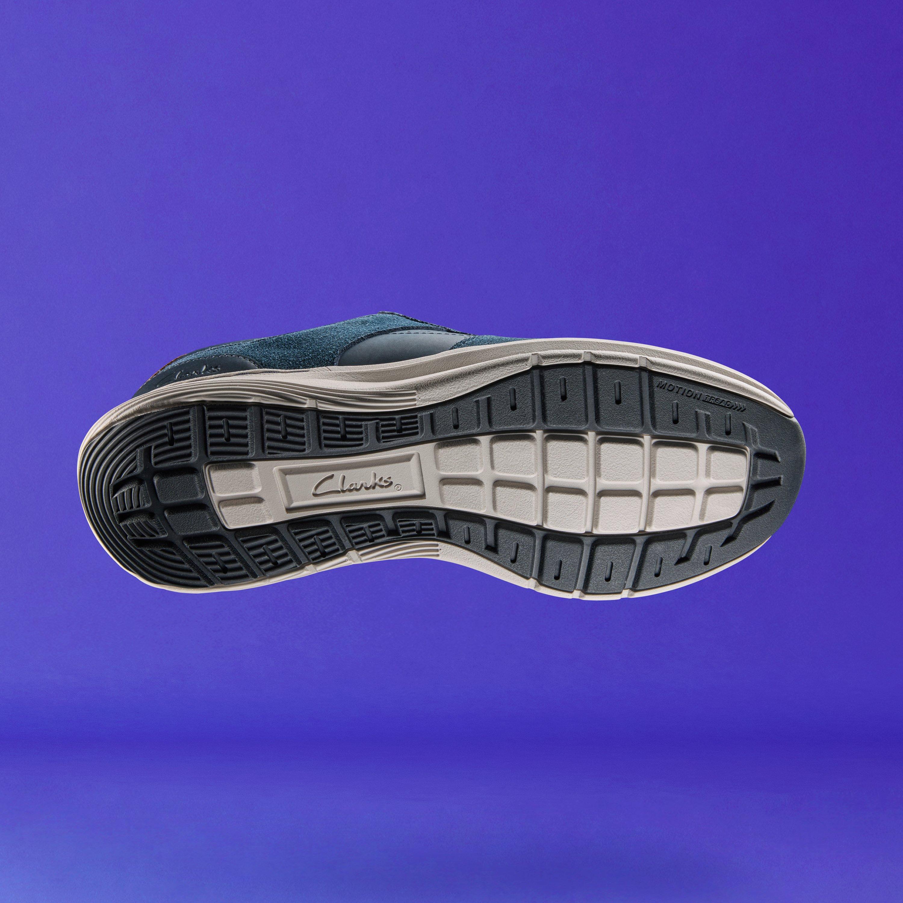 Mens Motion Trek Go Navy Sneakers | Clarks